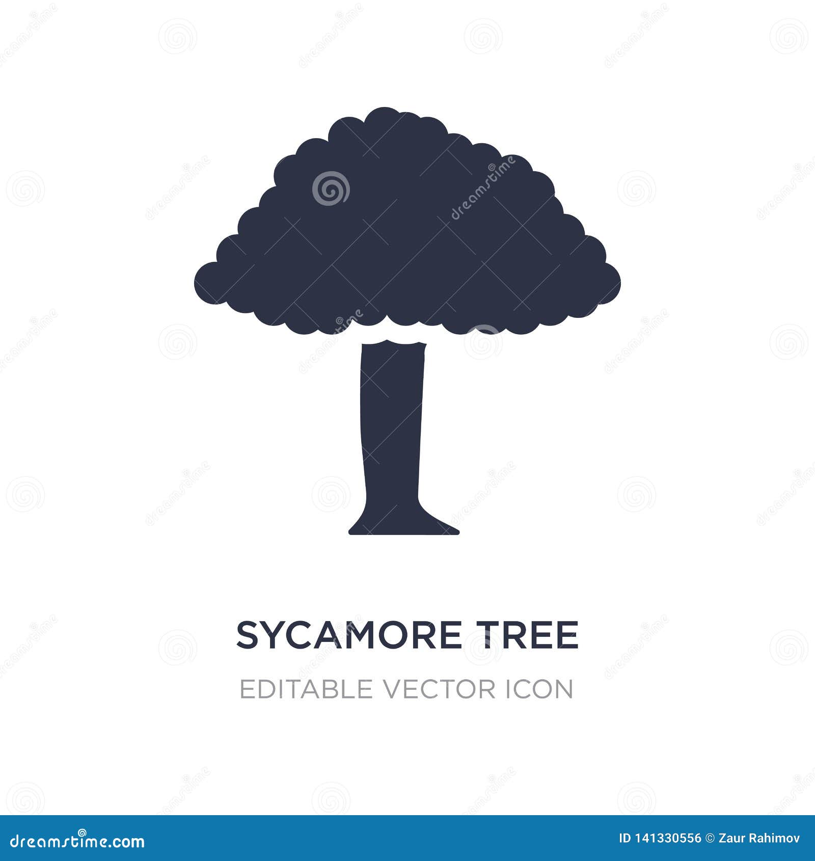 Sycamore Tree Icon on White Background. Simple Element Illustration ...