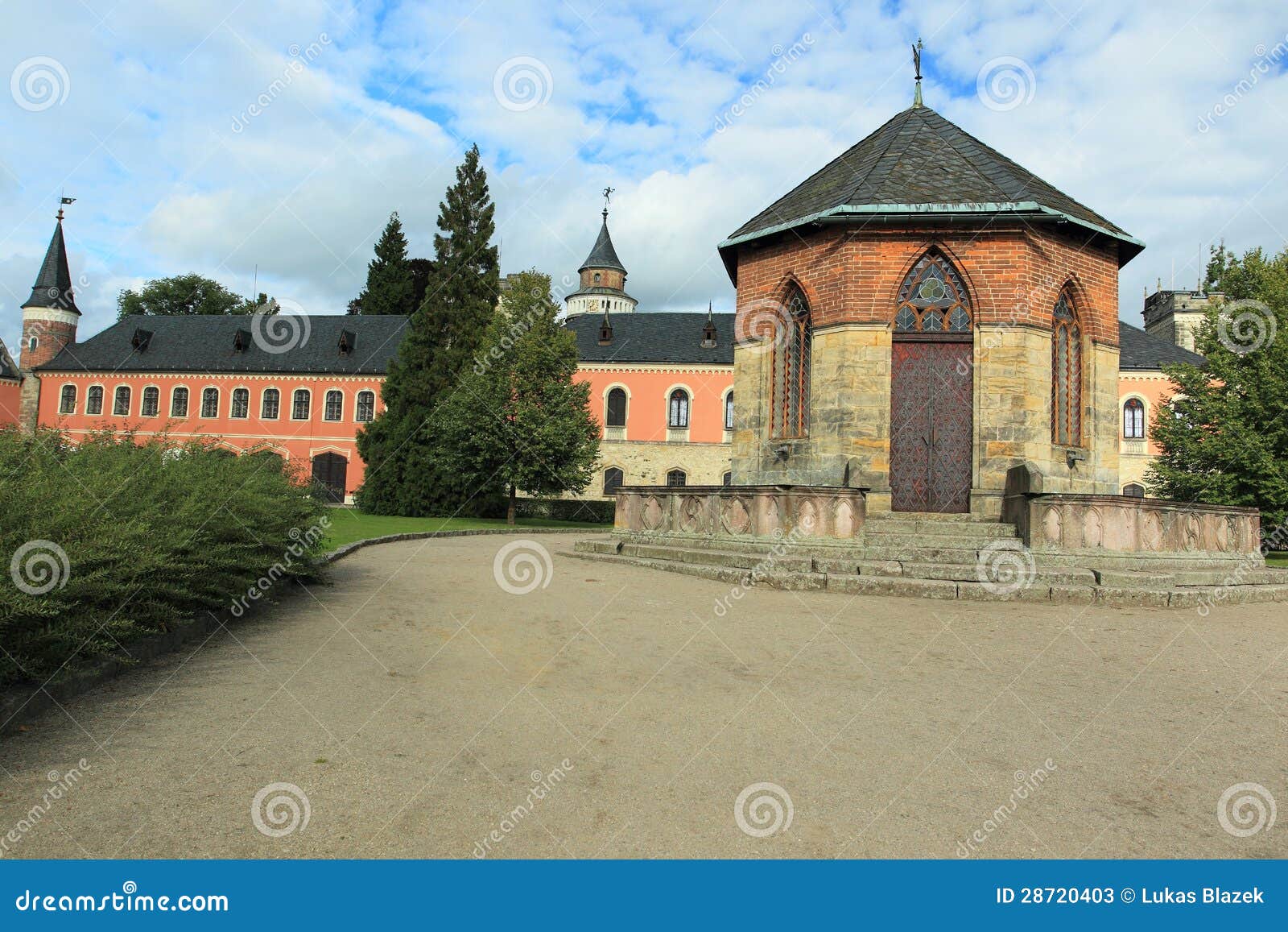 Sychrov castle stock image. Image of tower, architecture - 28720403