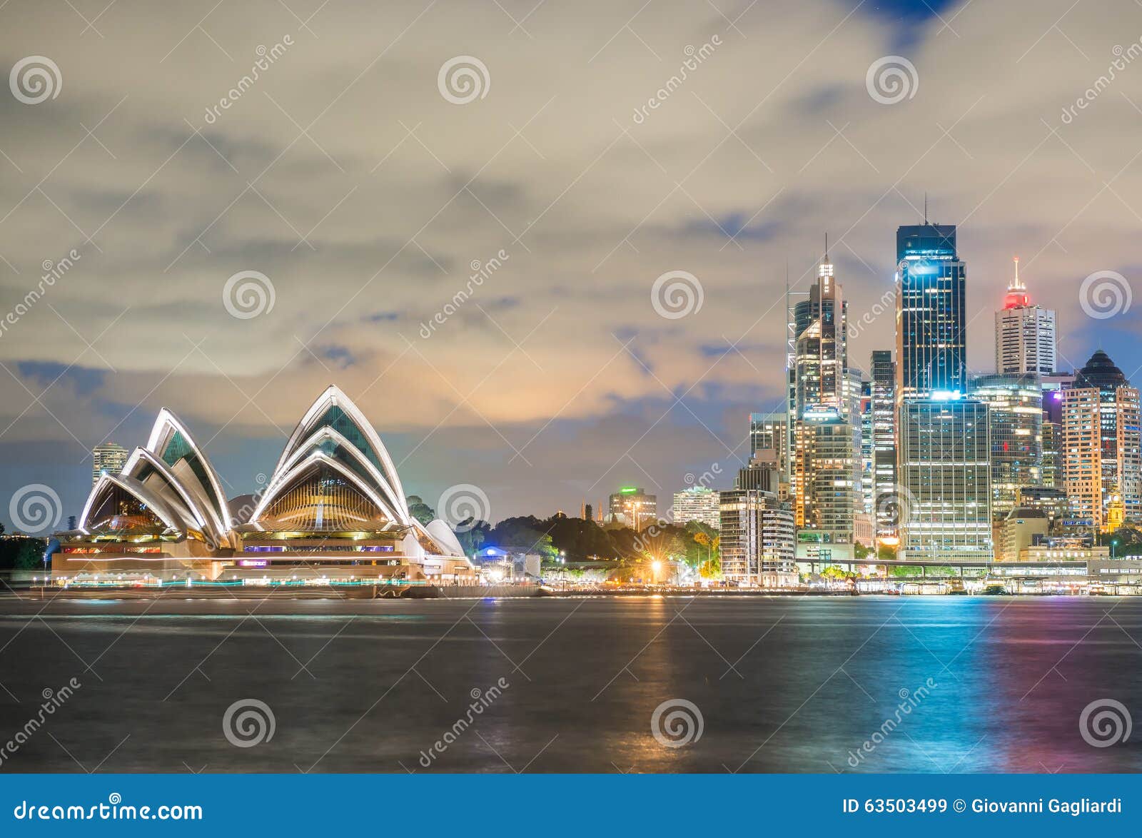 Sydney, Australia. Amazing Skyline at Dusk Editorial Stock Image ...