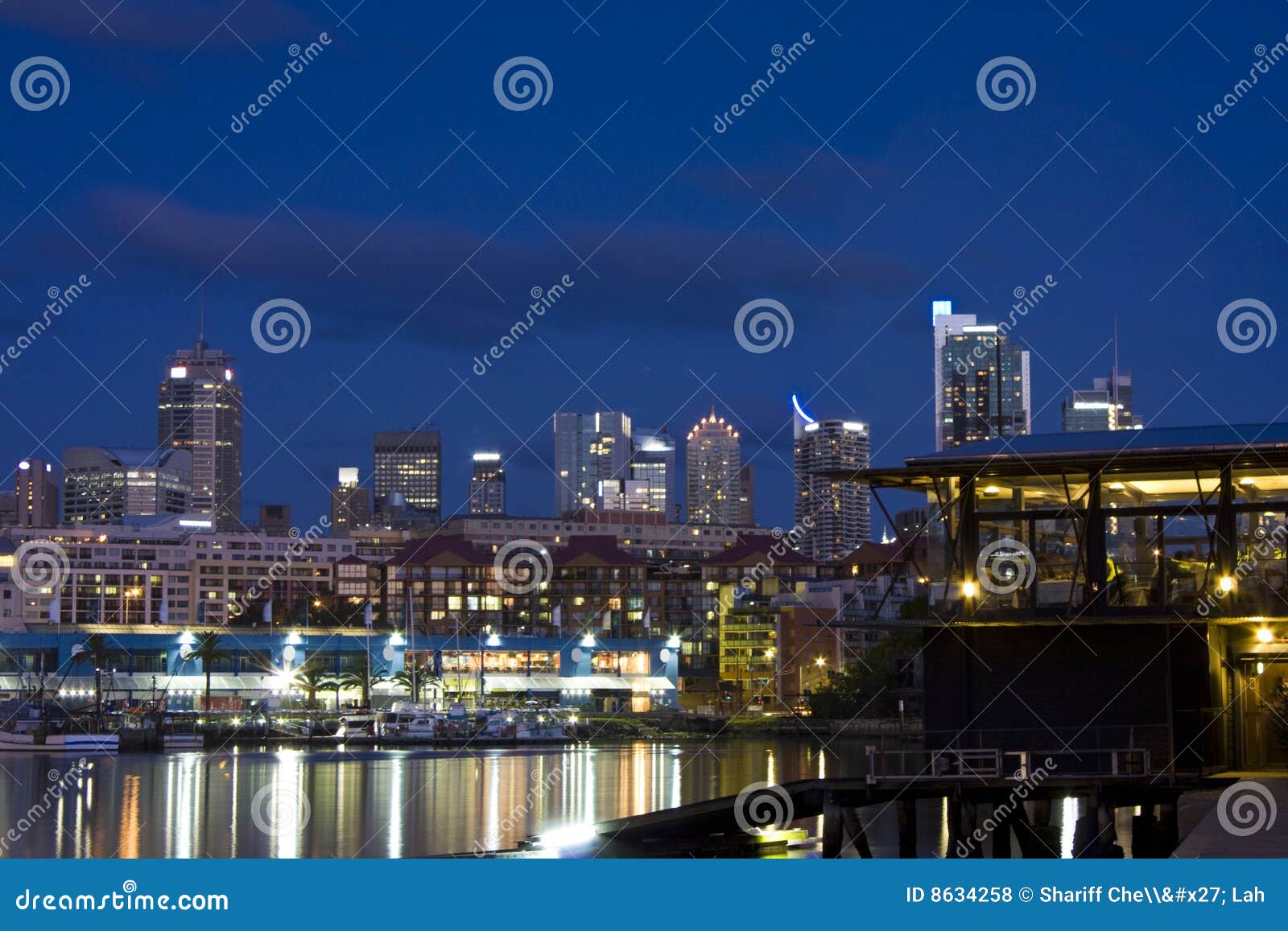 Sydney Australia Cityscape at Night Stock Photo - Image of boats ...