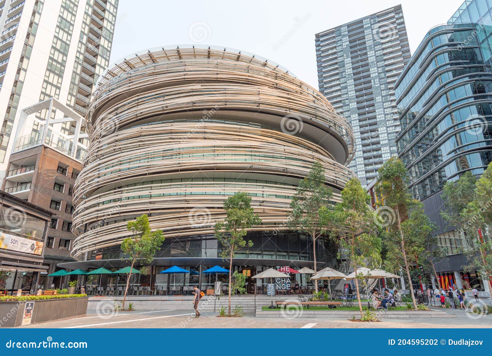 SYDNEY, AUSTRALIA, DECEMBER 30, 2019: Darling Square Library in Sydney ...