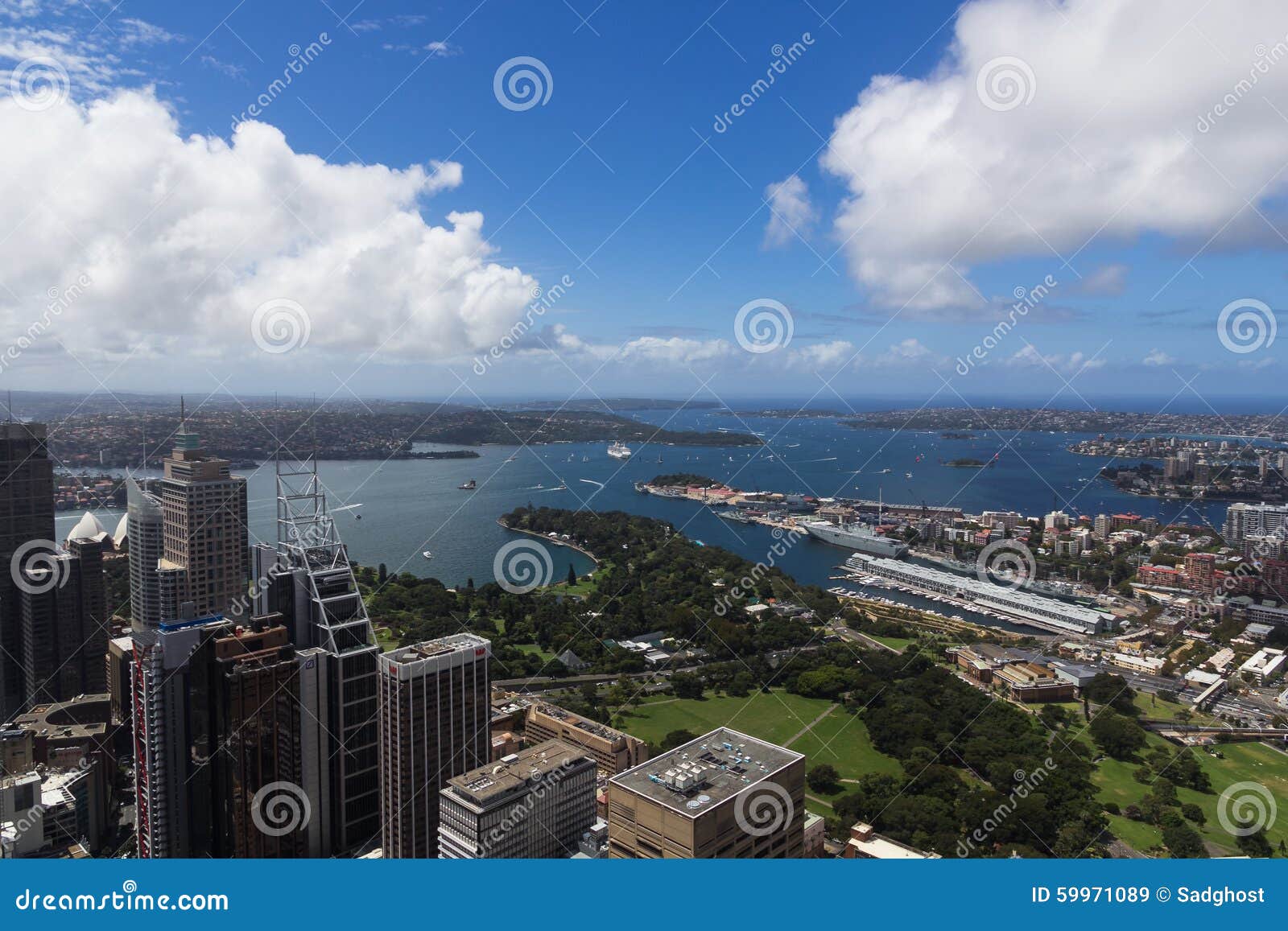 Sydney bird view stock image. Image of landscape, harbor - 59971089