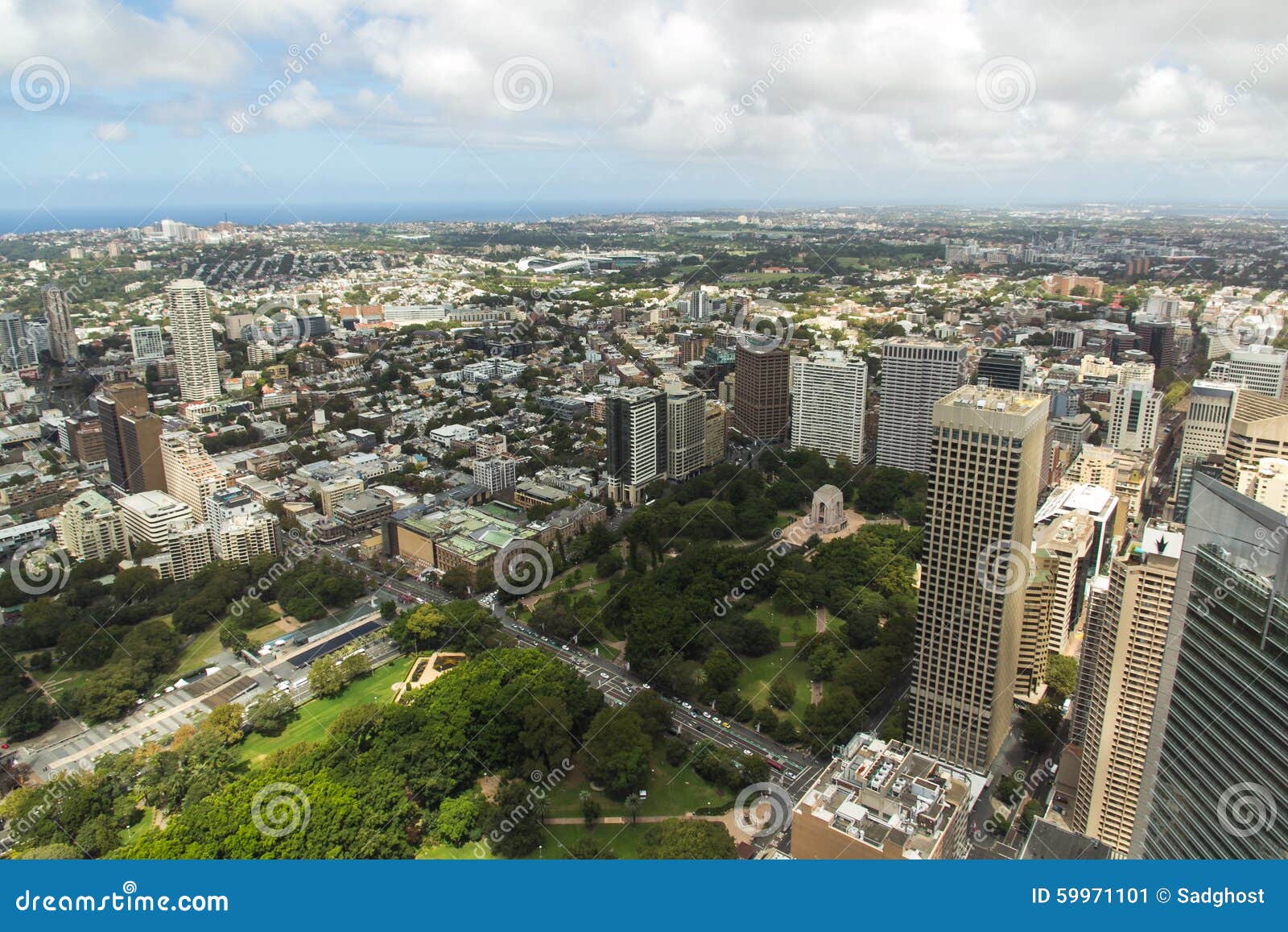 Sydney bird view stock image. Image of cloud, lanscape - 59971101