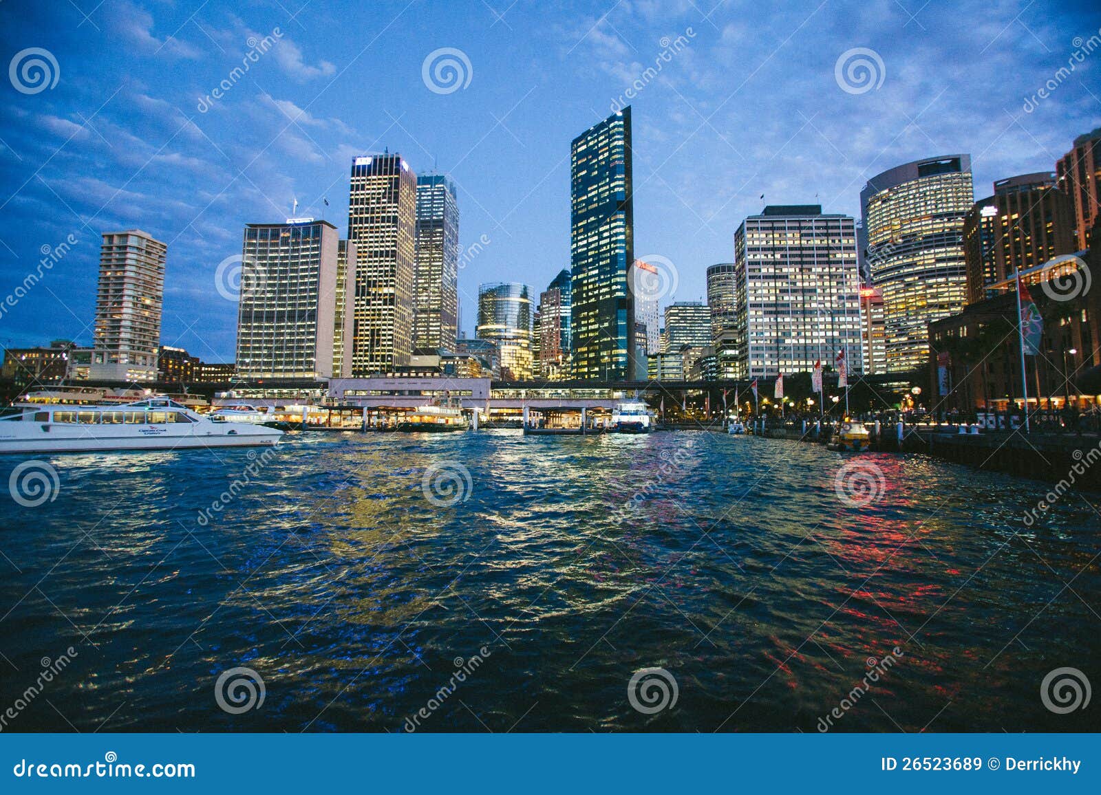 Sydney CBD editorial stock image. Image of dusk, still - 26523689