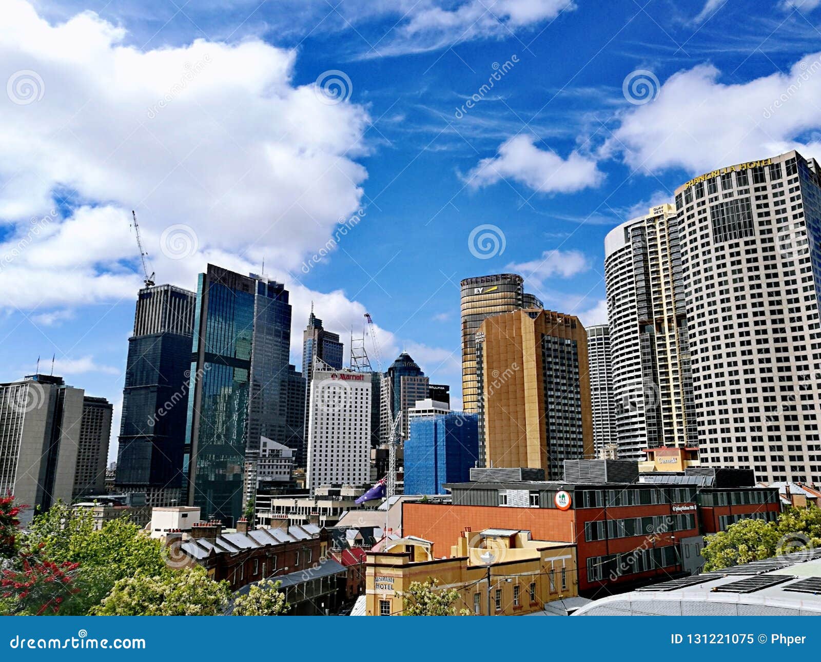 Sydney CBD editorial image. Image of business, cloud - 131221075