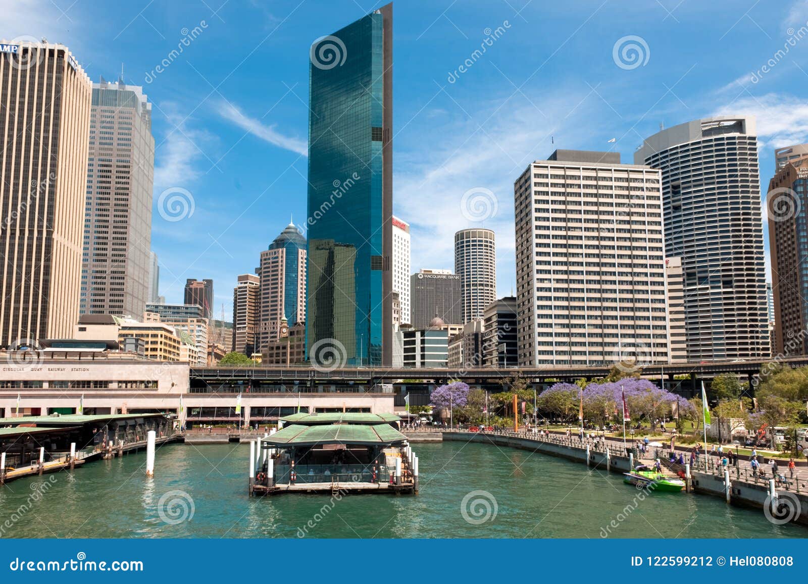 Sydney Circular Quay Railway Station in Front of Central Business ...