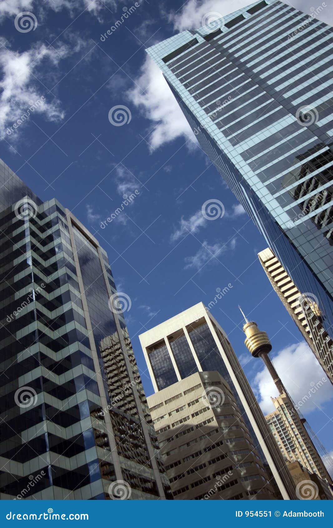 Sydney City High Rises stock image. Image of holiday, scrapers - 954551
