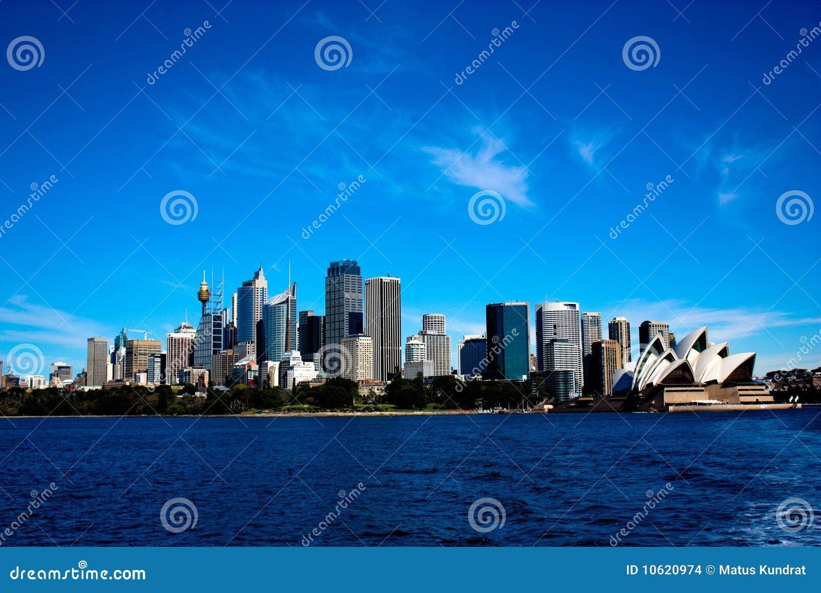 Sydney City Skyline stock photo. Image of city, water - 10620974