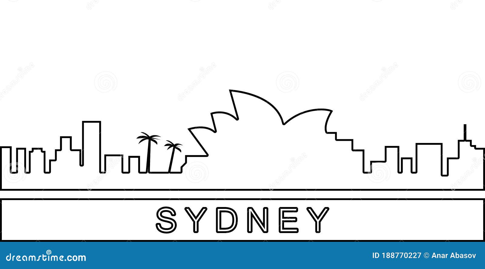Sydney Detailed Skyline Icon. Element of Cities for Mobile Concept and ...