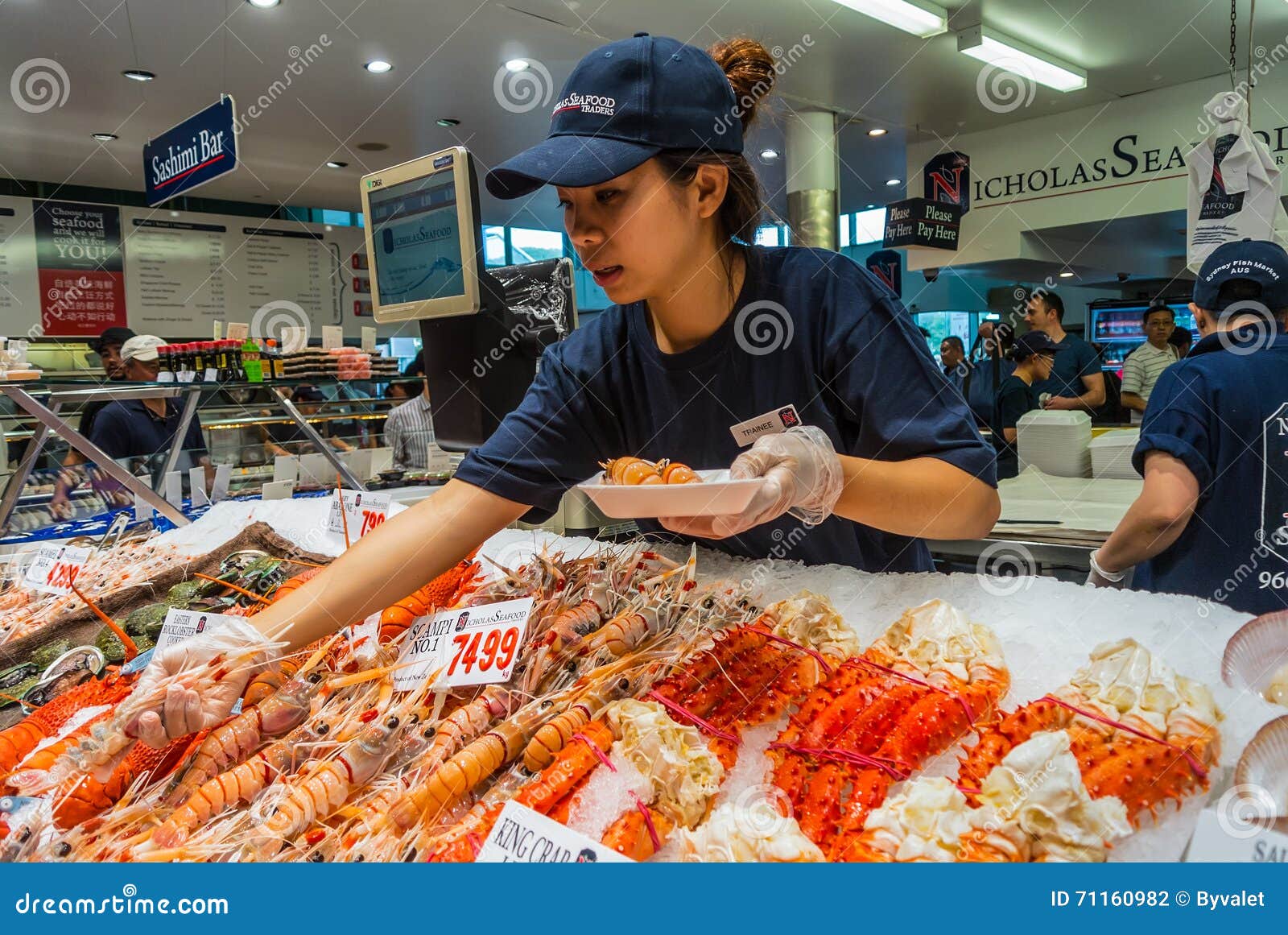 Sydney Fish Market fotografia editorial. Imagem de cidade - 71160982