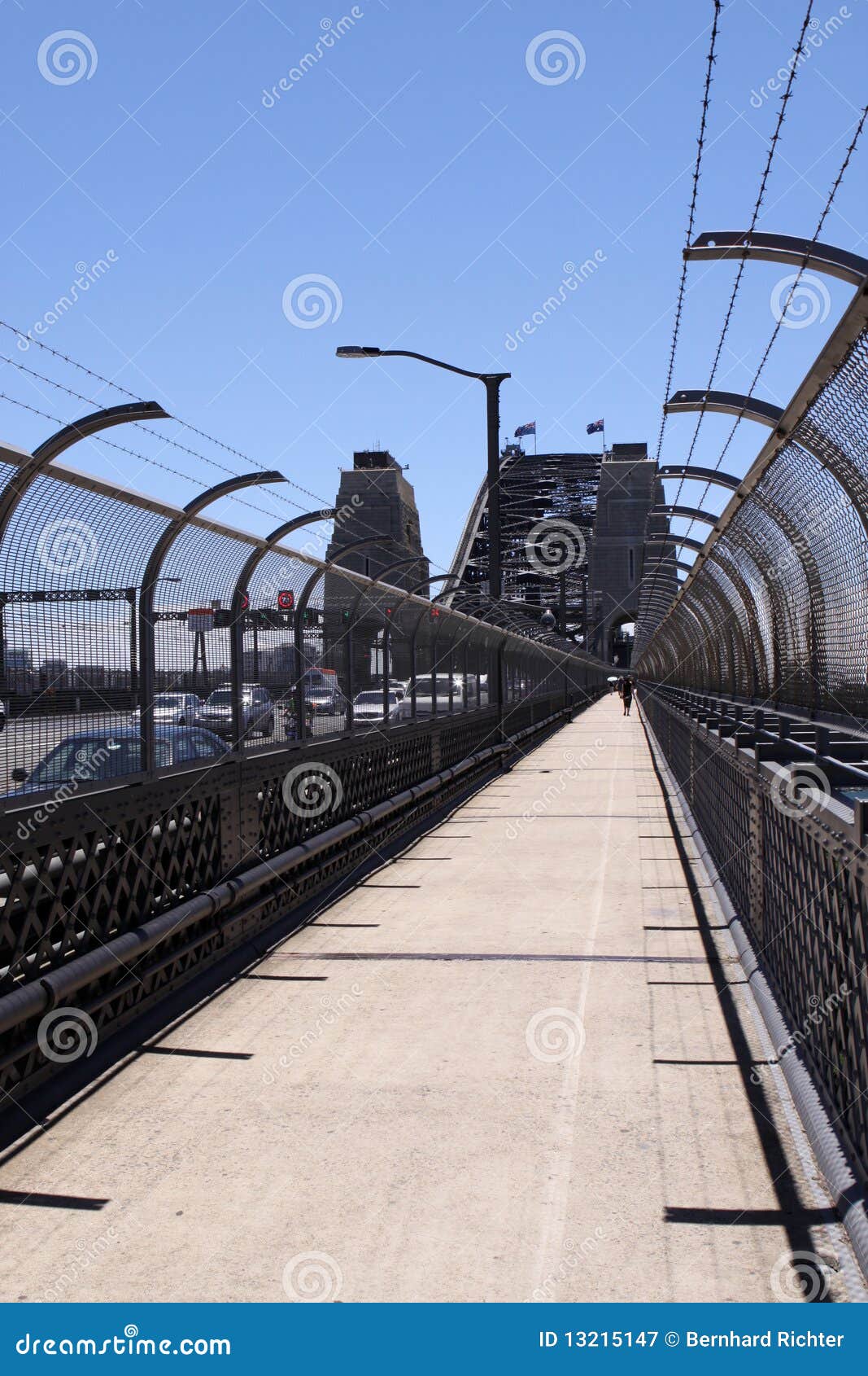 Sydney Harbor Bridge Walkway Stock Image - Image of footpath, australia ...