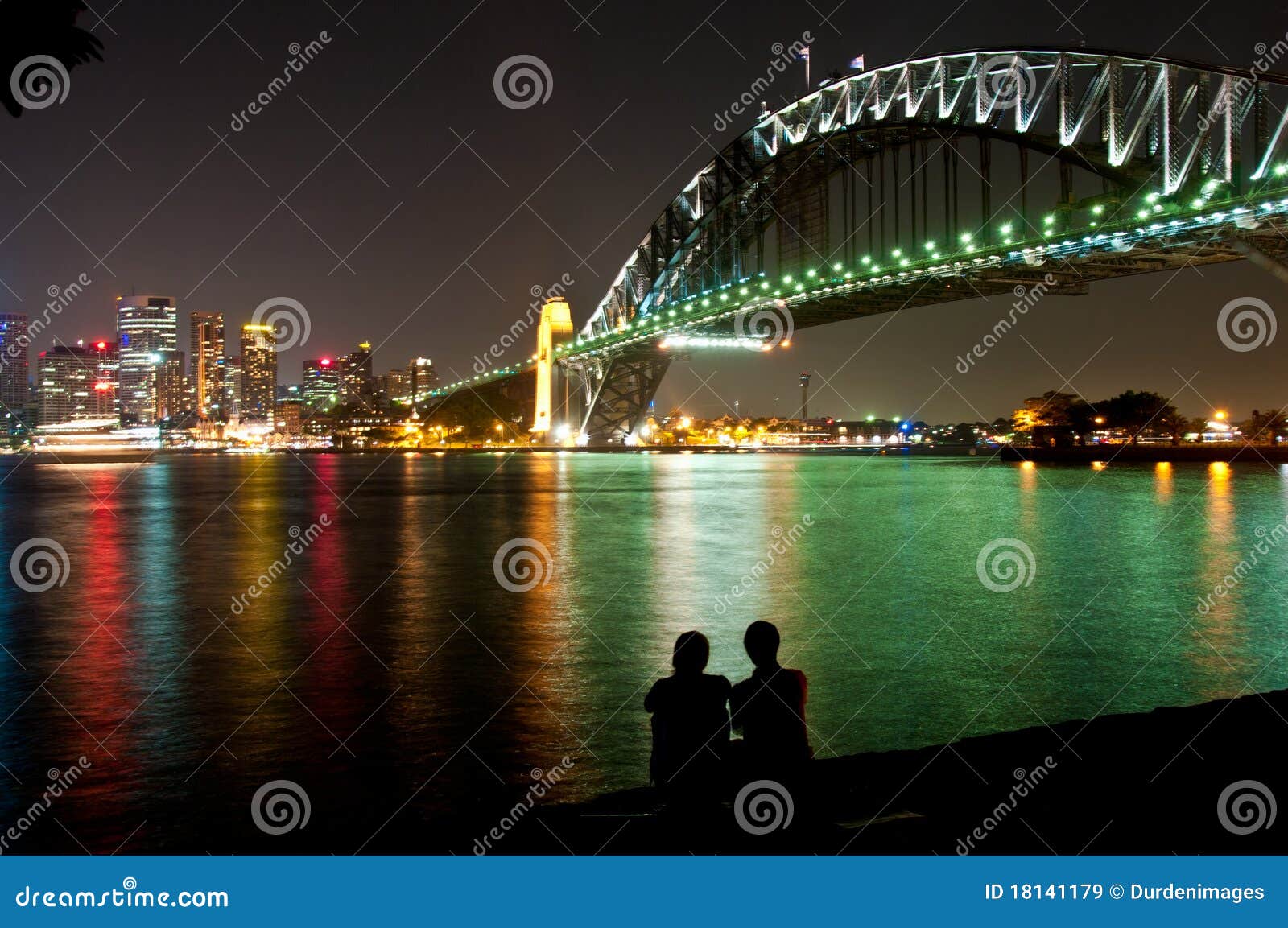 Sydney harbor night stock image. Image of harbor, illuminated - 18141179