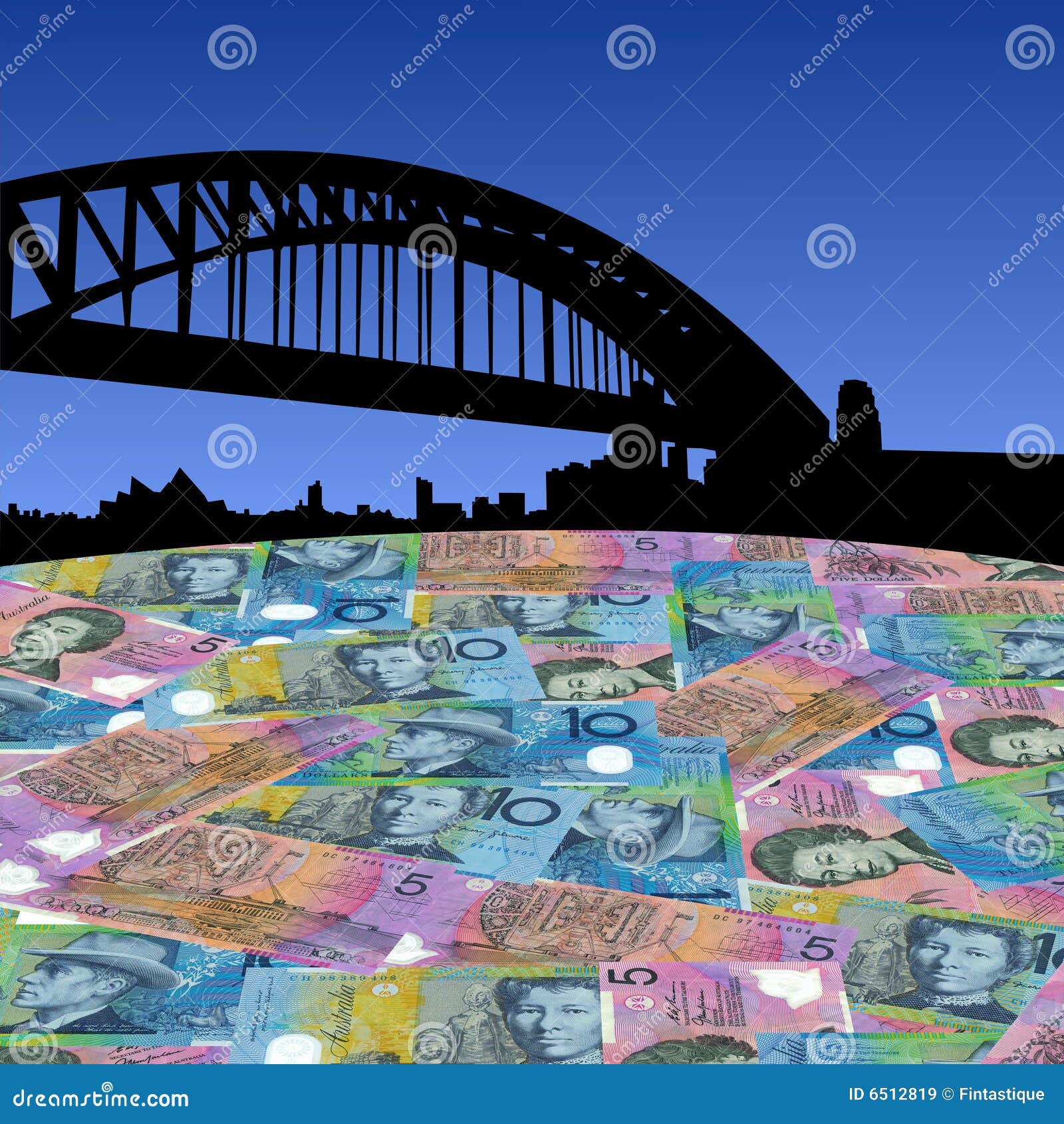 Sydney Harbour Bridge Vector Illustration | CartoonDealer.com #13733136