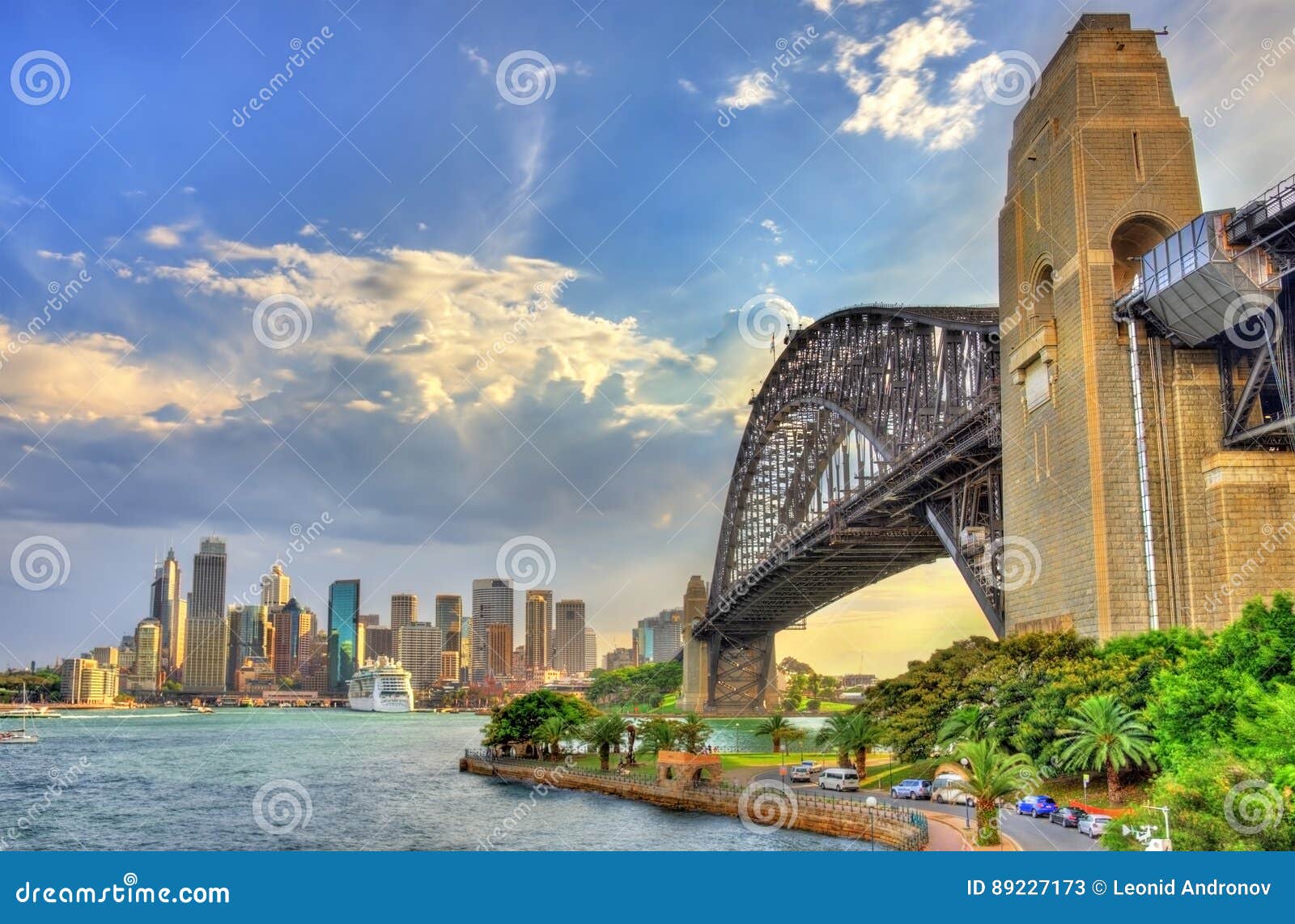 Sydney Harbour Bridge from Milsons Point, Australia. Stock Image ...