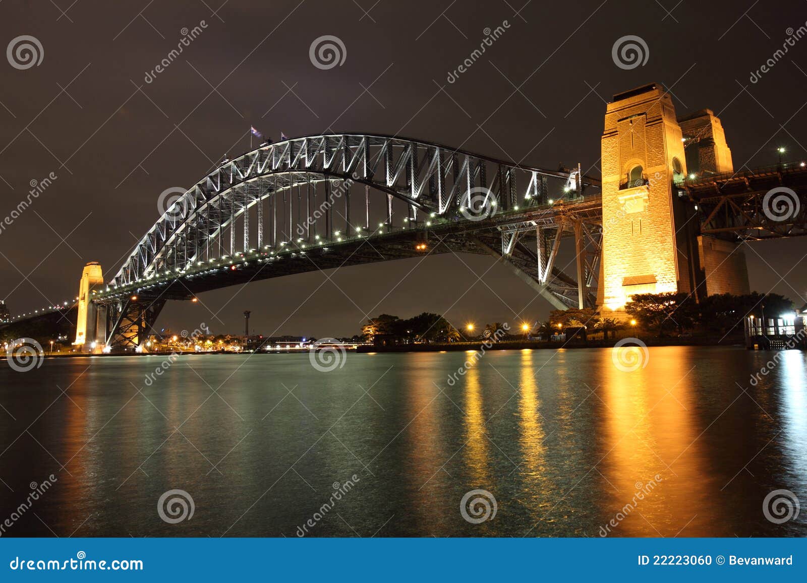 Sydney Harbour Bridge with Reflection Editorial Image - Image of steel ...