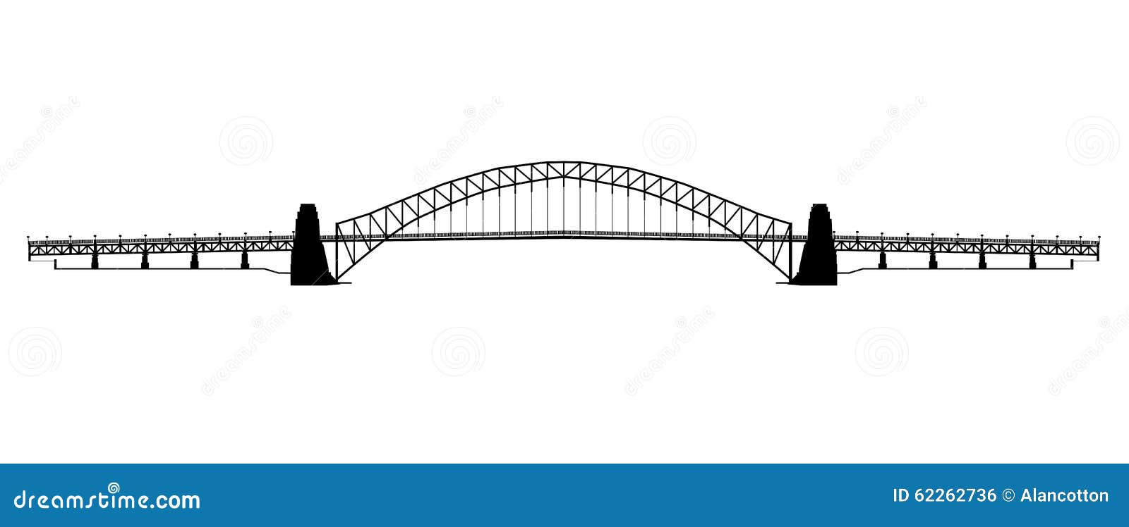 Sydney Harbour Bridge And Others Australian Symbols Cartoon Vector ...
