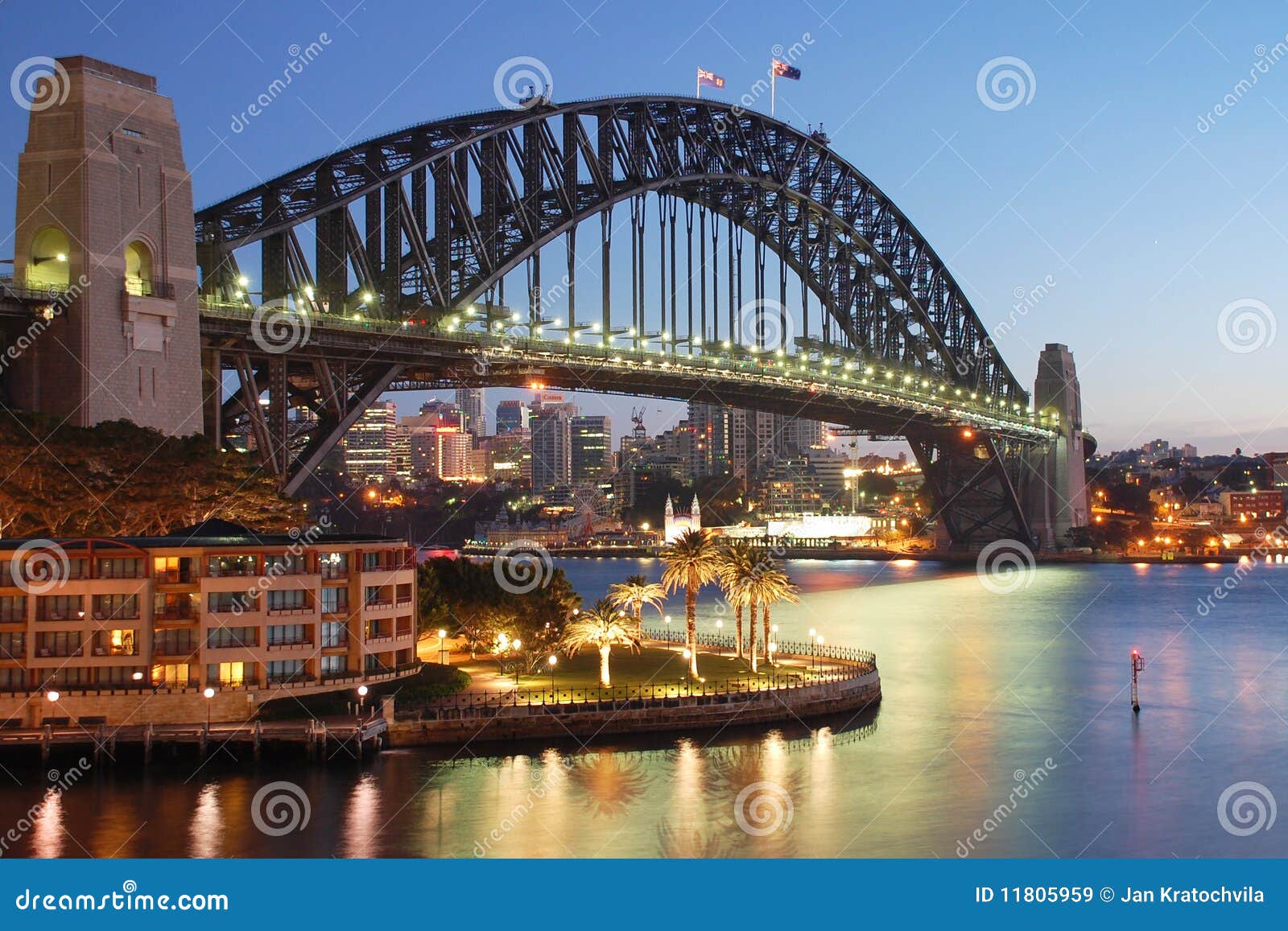 Sydney Harbour Bridge at Sunrise Editorial Stock Image - Image of ...