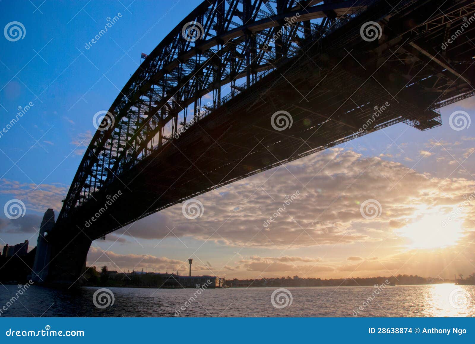 Sydney Harbour Bridge Sunset Stock Photo - Image of bridge, city: 28638874