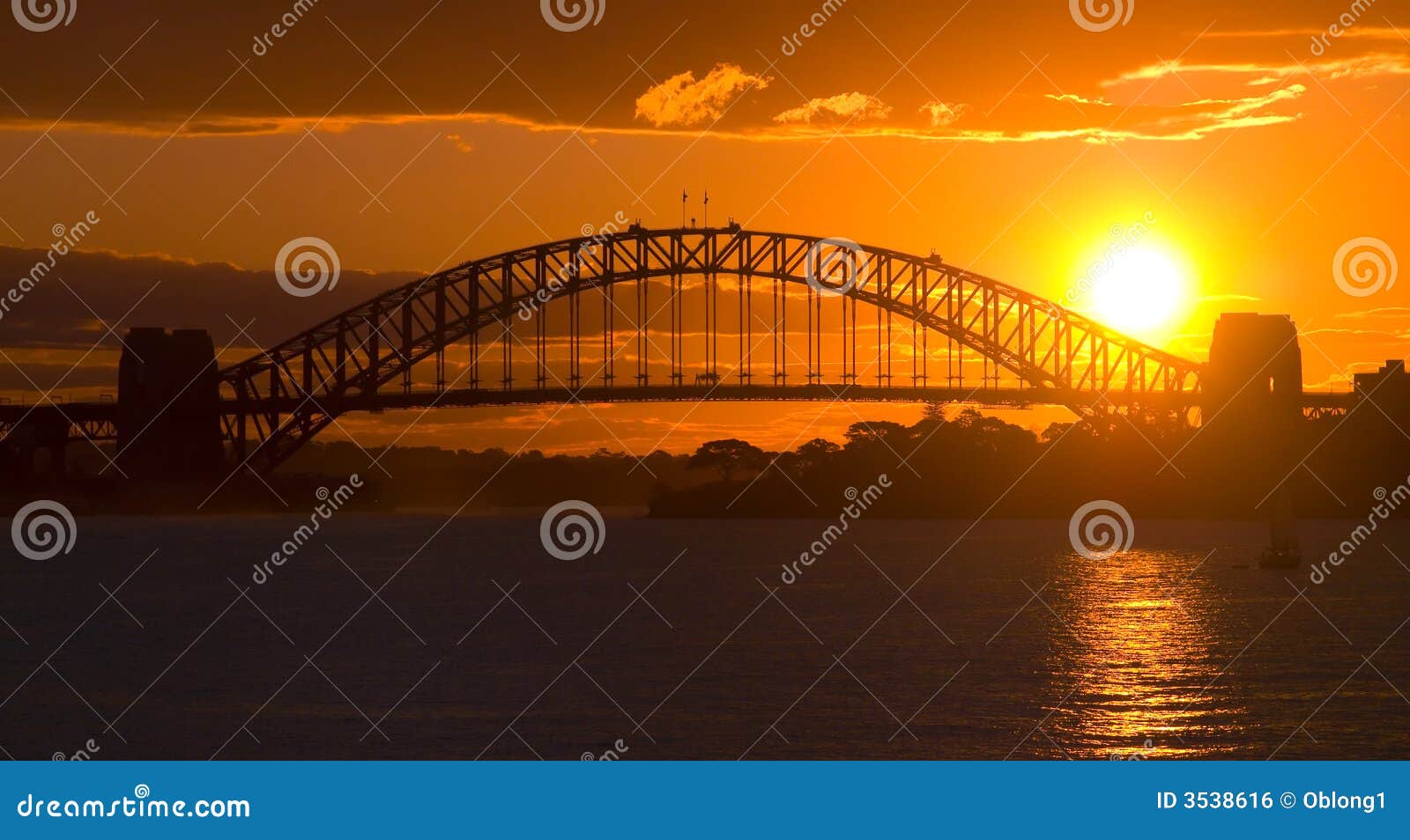 Sydney Harbour Bridge Sunset Stock Photo - Image of travel, sunset: 3538616