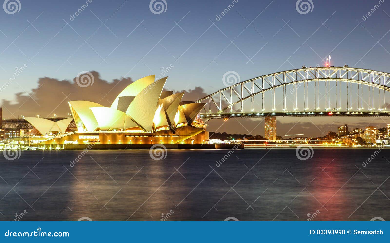 Sydney Harbour with Opera House and Bridge Editorial Image - Image of ...