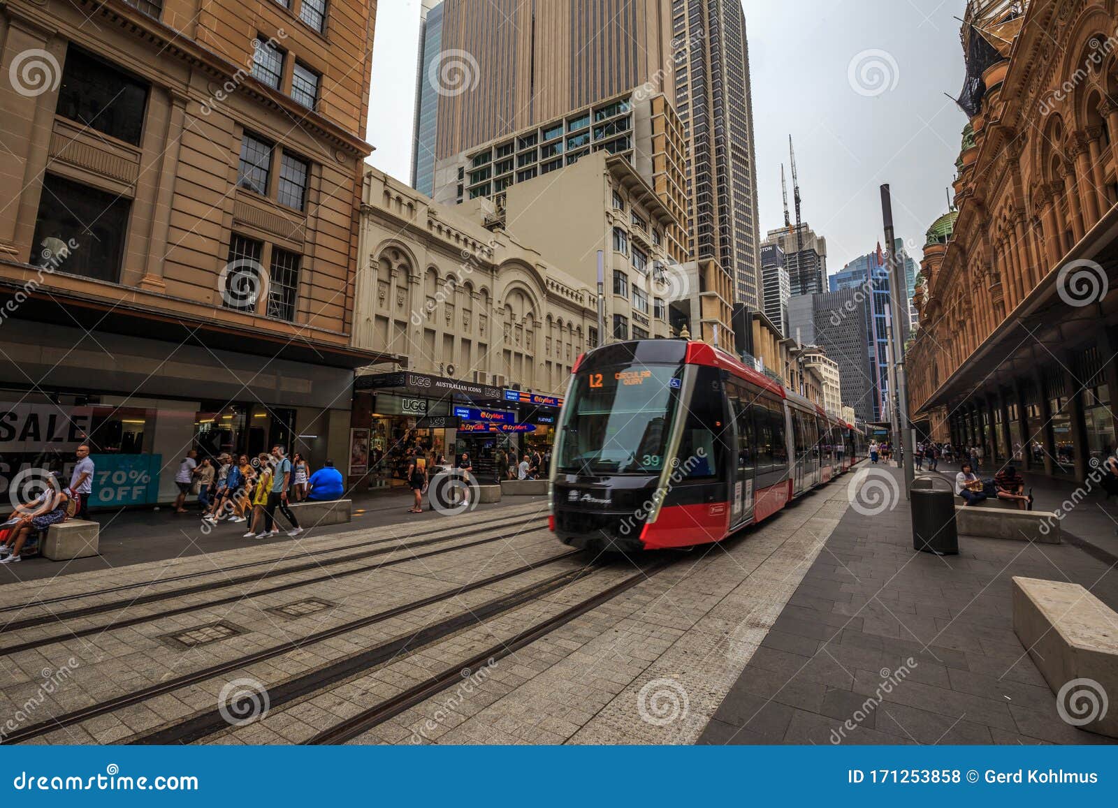 Sydney Light Rail in the CBD Editorial Stock Photo - Image of transport ...