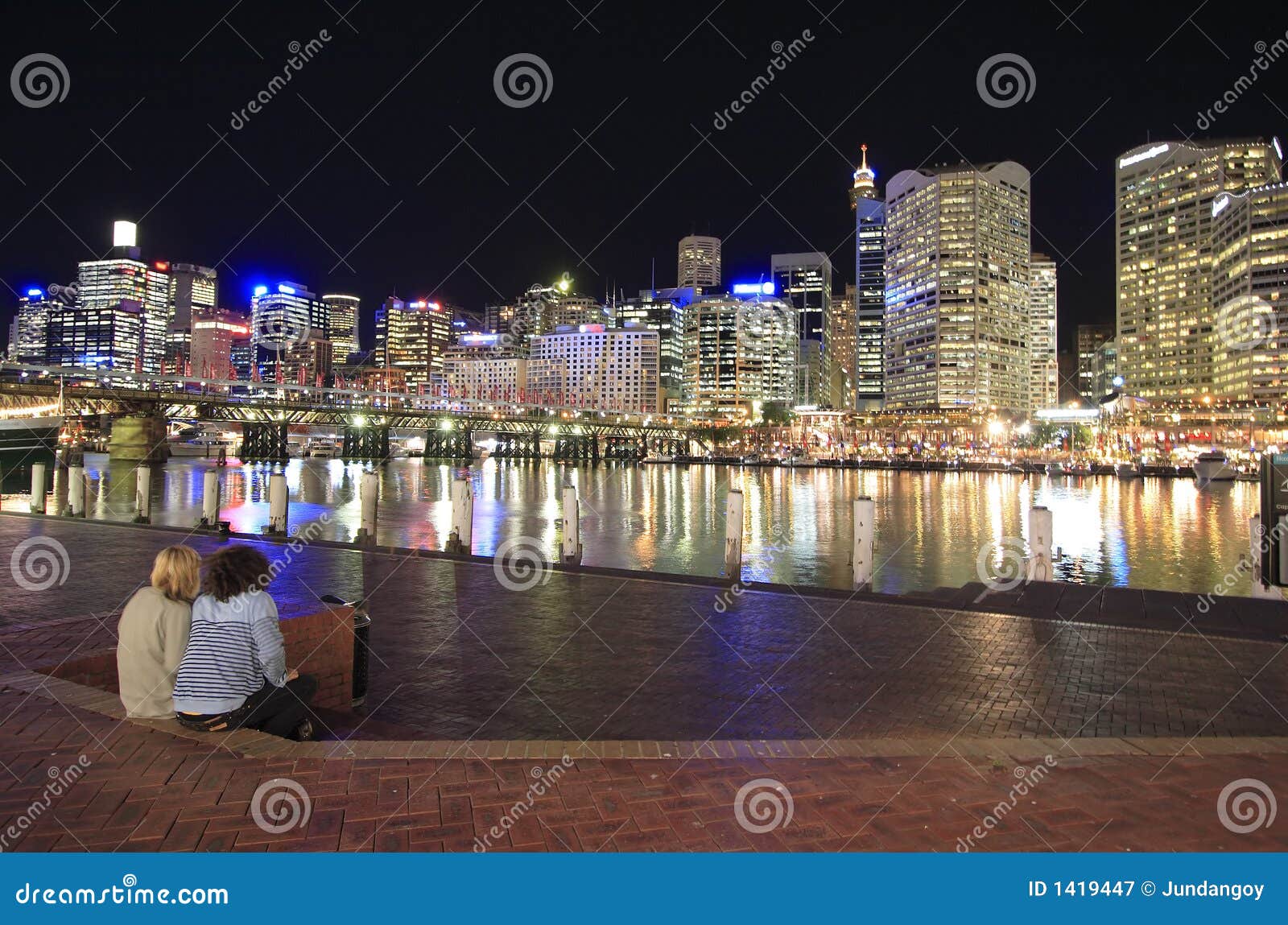 Sydney at Night stock image. Image of cityscape, darling - 1419447