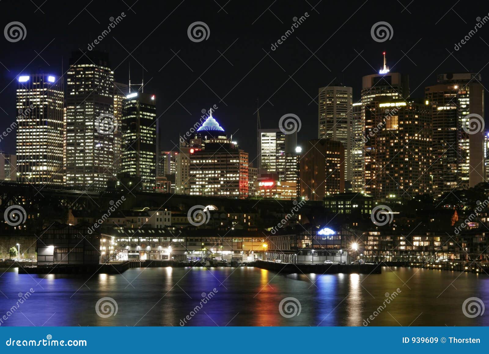 Sydney at Night stock image. Image of center, australia - 939609