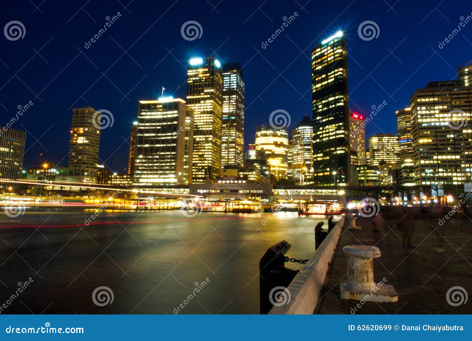 Sydney Night Scene Cityscape Stock Image - Image of architecture ...