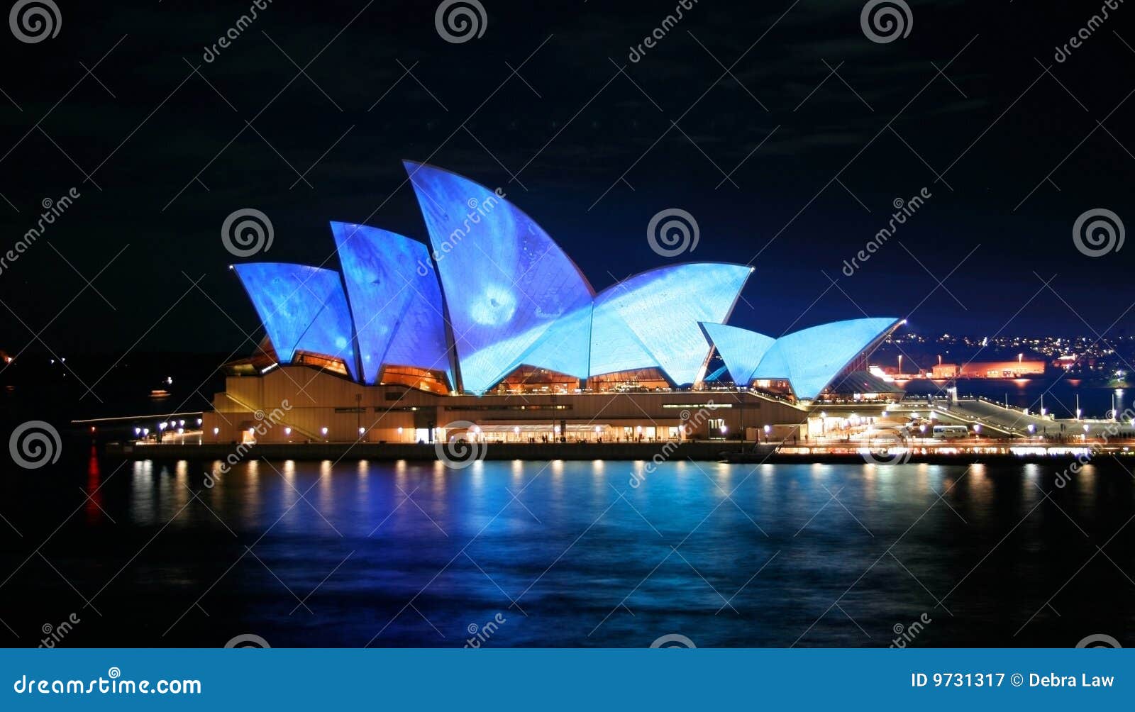 Sydney Opera House, Australia, Blue Lights Editorial Photography ...