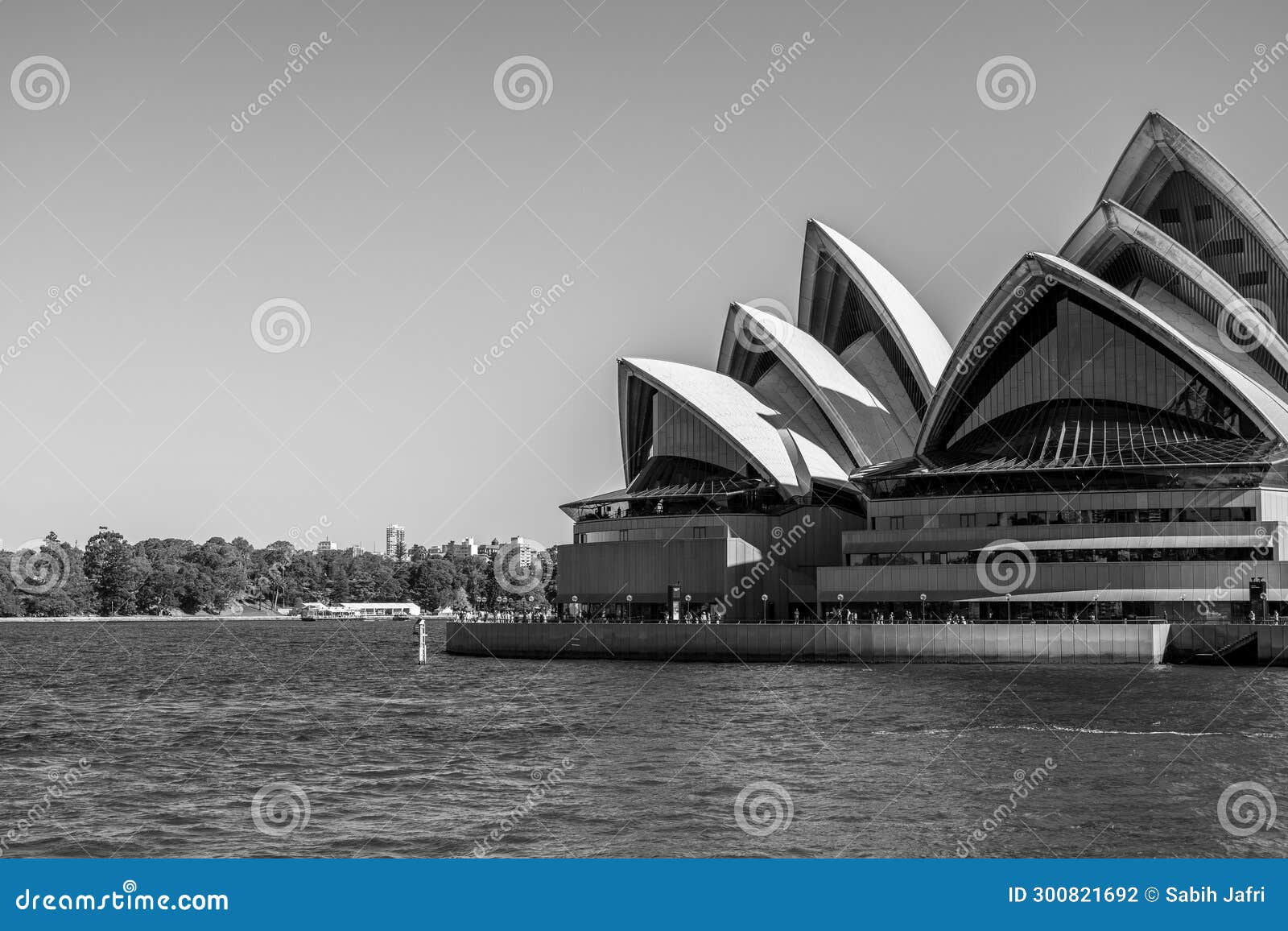 Sydney Opera House in Black and White Stock Photo - Image of white ...