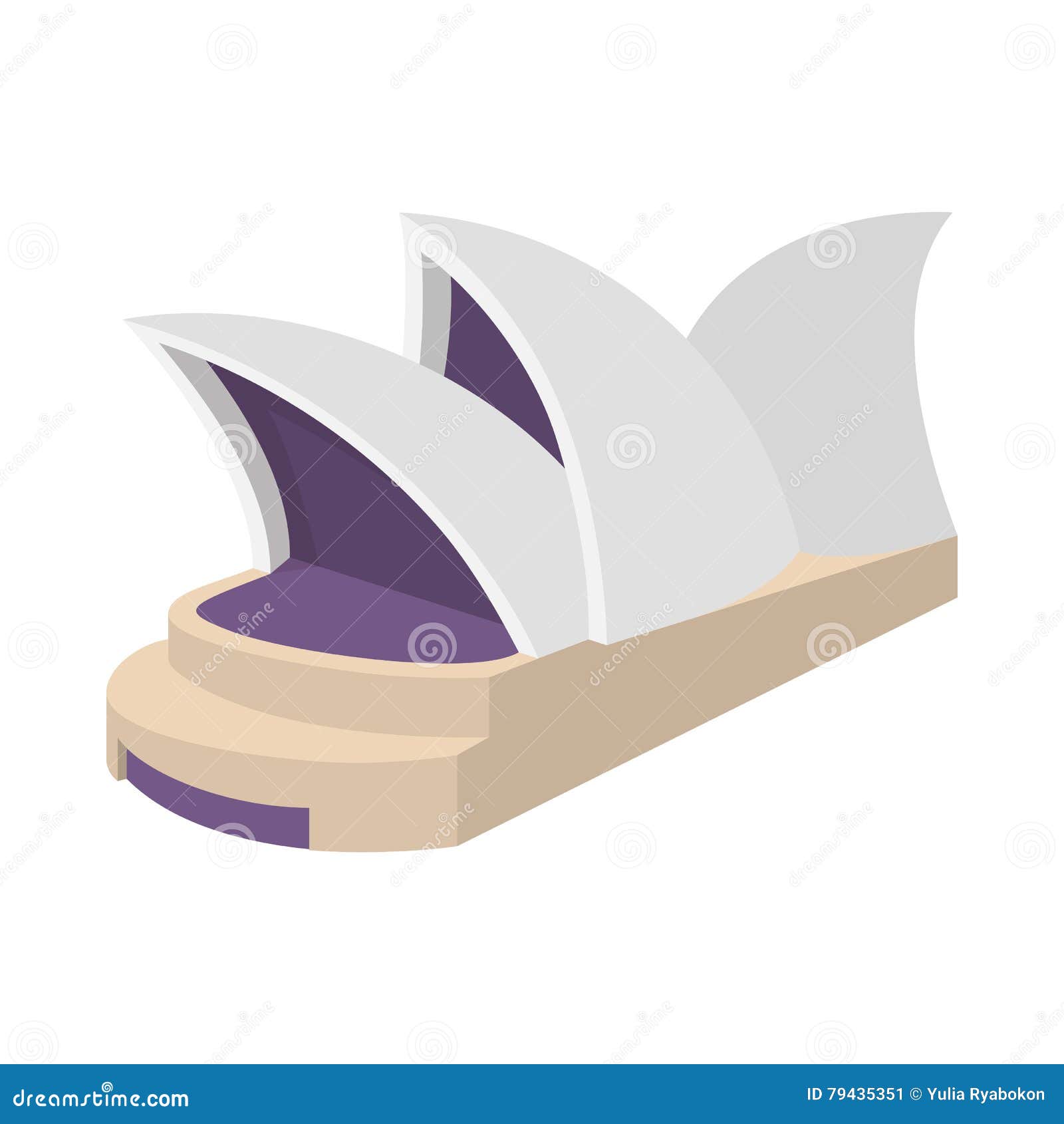 Sydney Opera House Icon, Cartoon Style Editorial Photo - Illustration ...