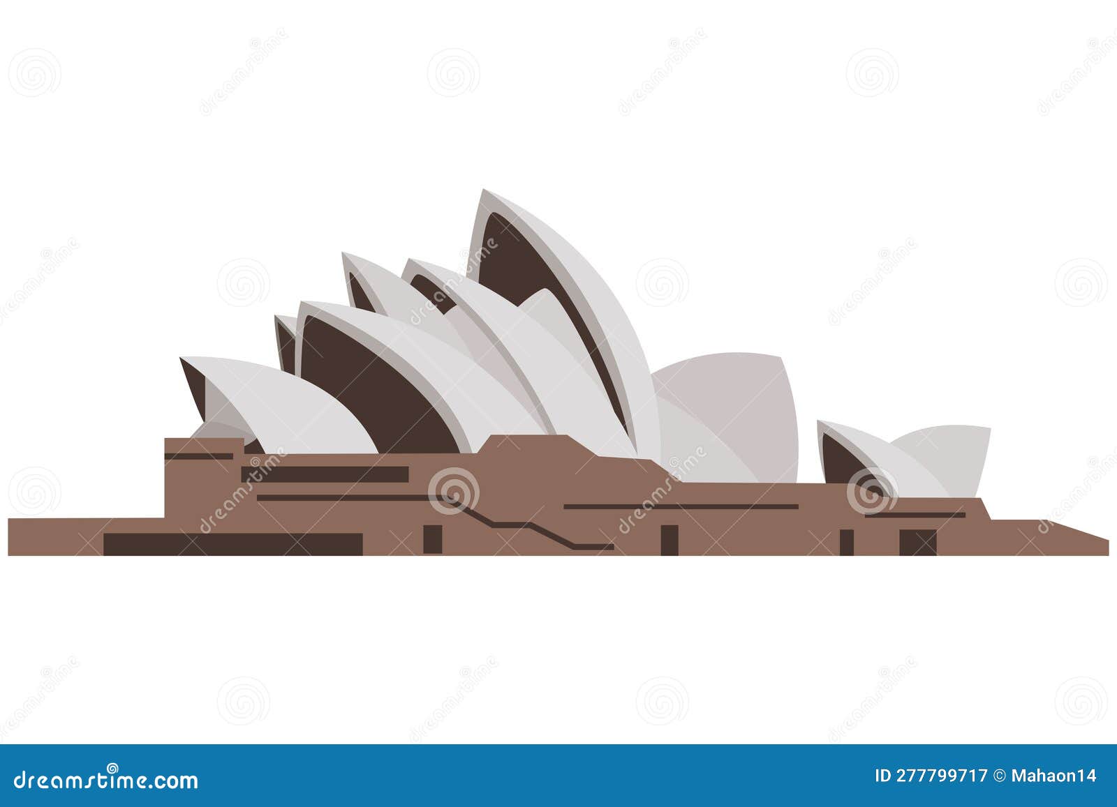 Sydney Opera House editorial photography. Illustration of vector ...