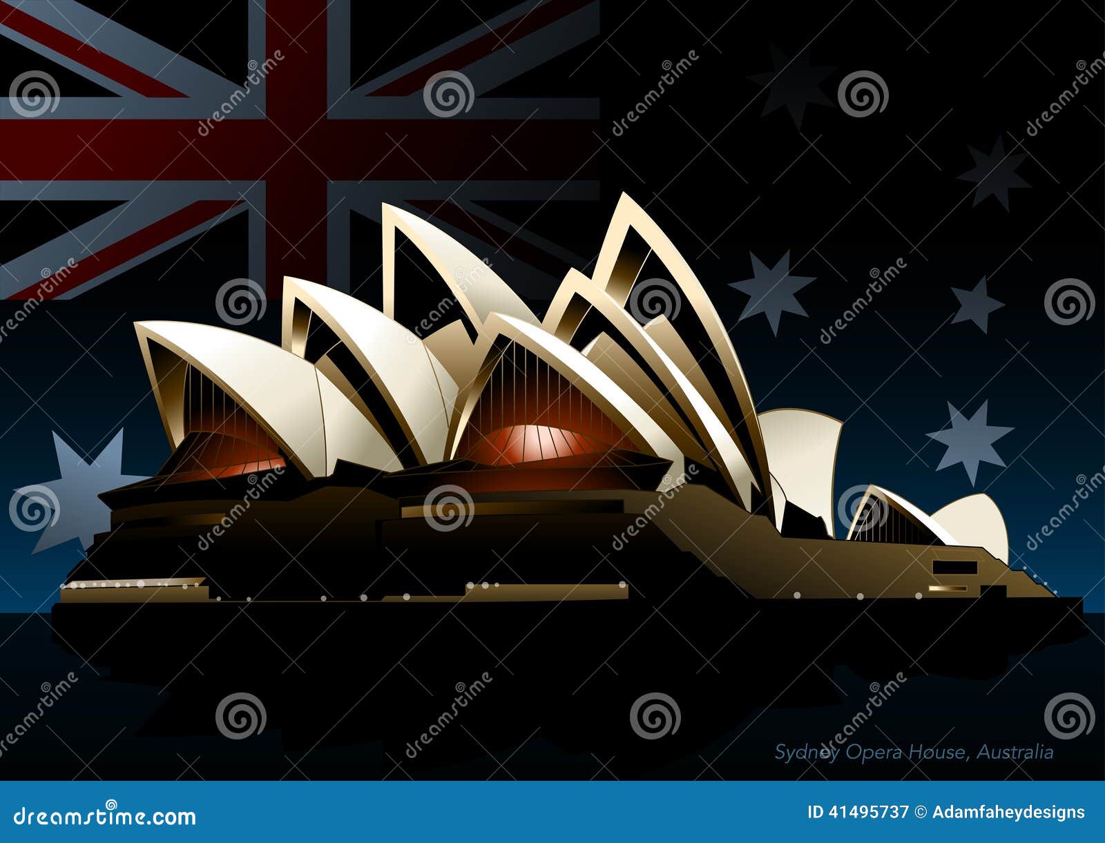 Sydney Opera House at Night Editorial Photography - Illustration of ...
