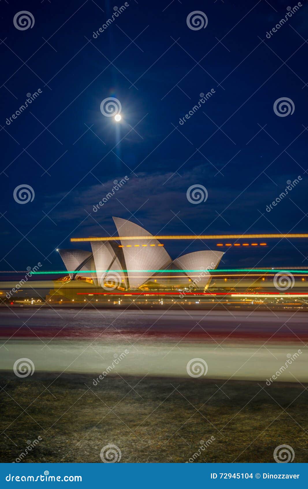 Sydney Opera House at Night Editorial Stock Image - Image of horizontal ...