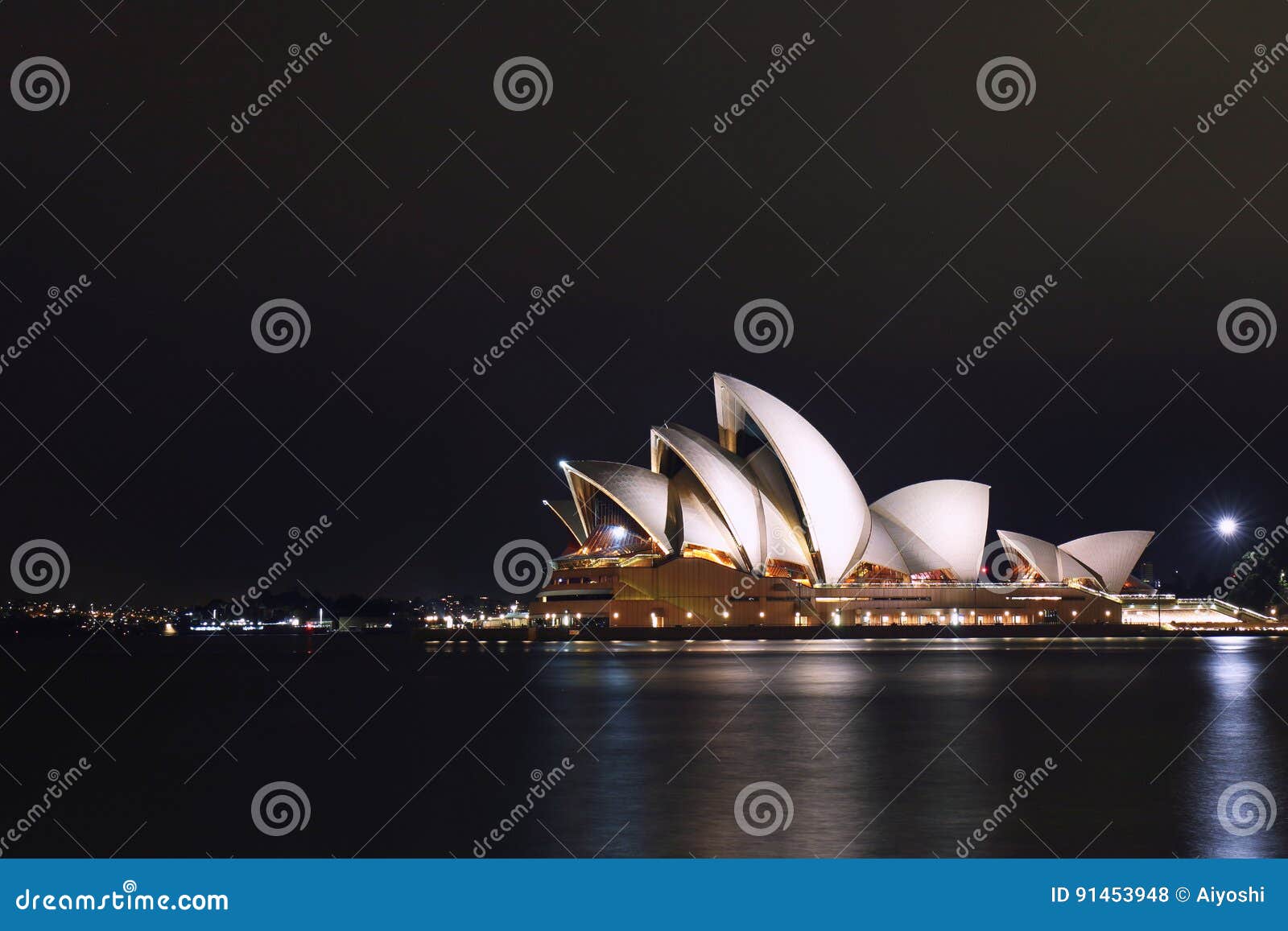 Sydney Opera House Night View Editorial Stock Photo - Image of ...