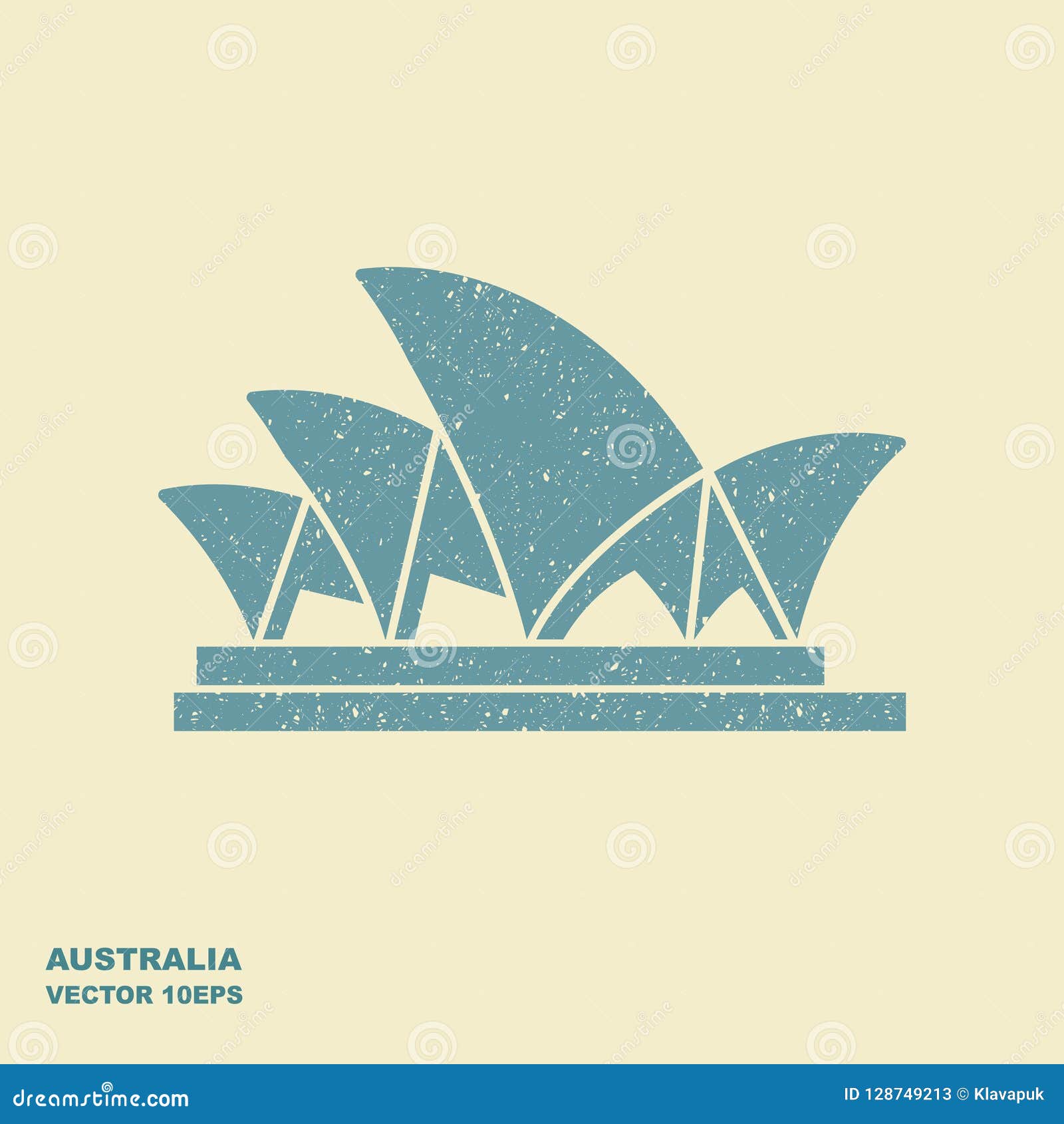 Sydney Opera House Stylized Icon in Flat Style Editorial Stock Photo ...