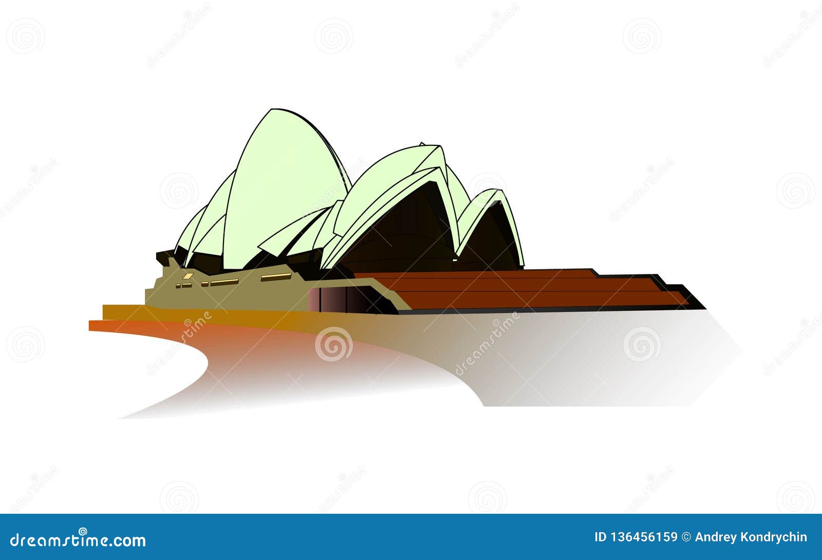 Sydney Opera in a Vector Image Editorial Stock Image - Illustration of ...