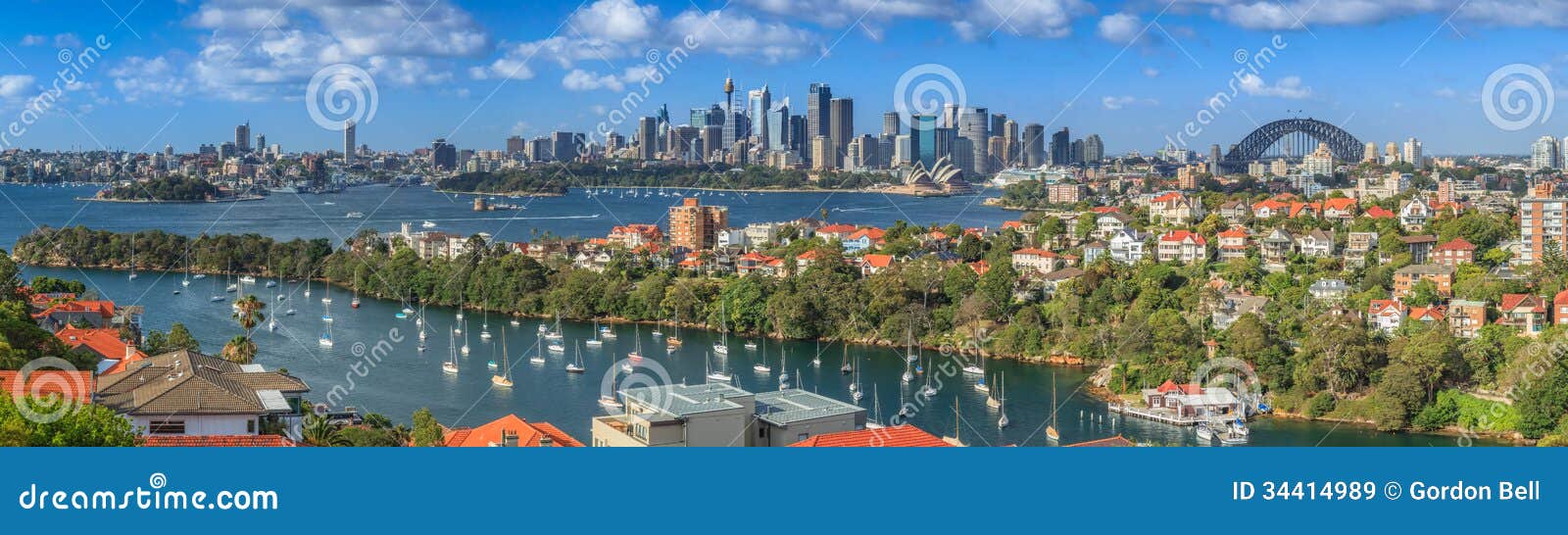 Sydney stock image. Image of wharf, panorama, mosman - 34414989