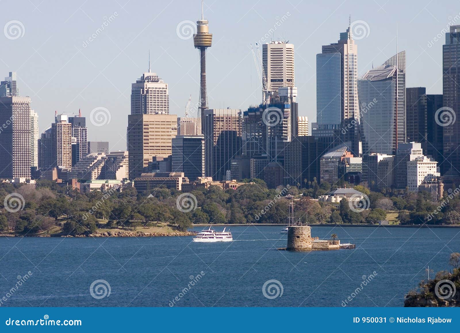 Sydney Skyline stock image. Image of park, ships, offices - 950031