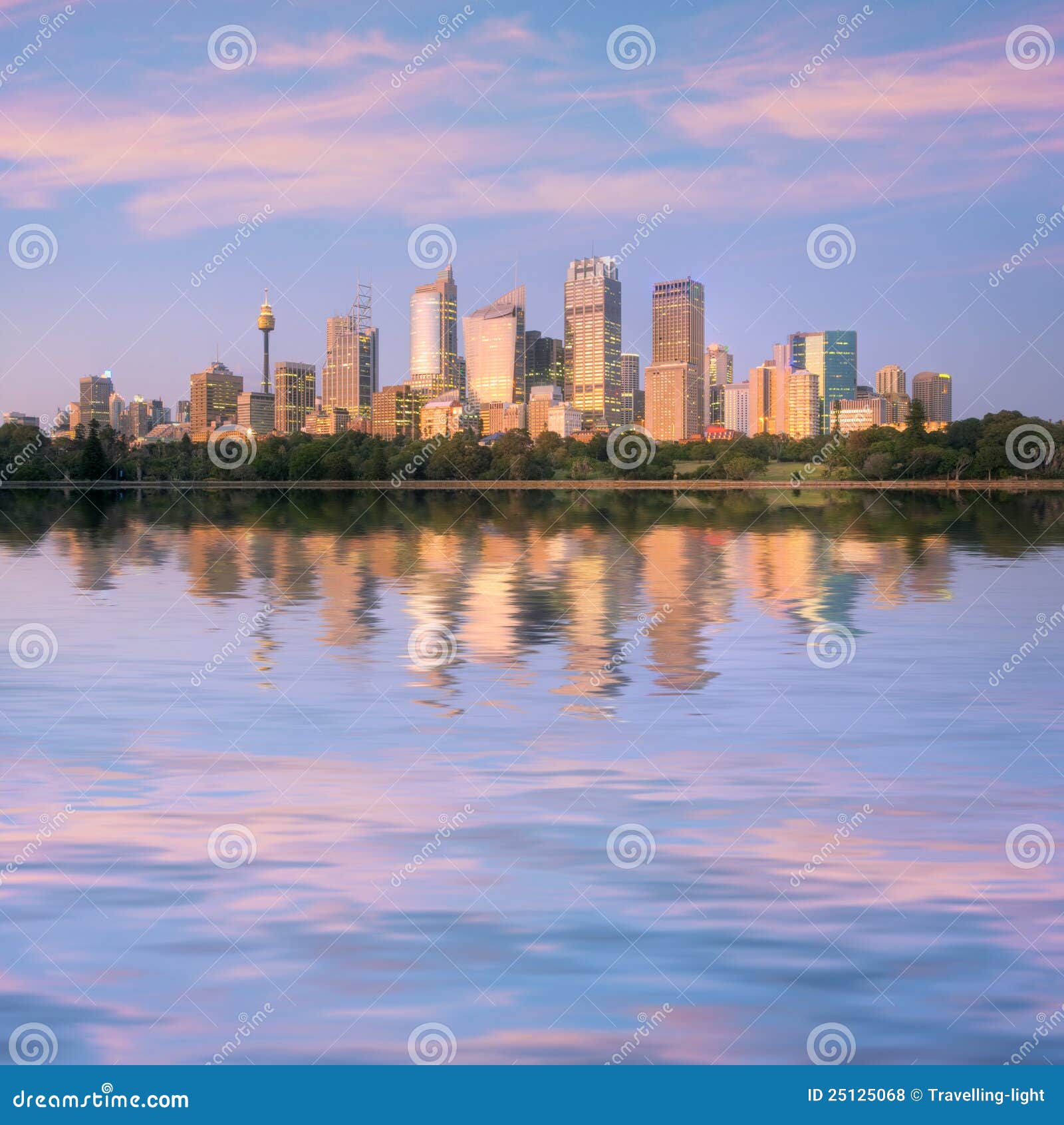 Sydney Skyline Sunrise Square Australia Stock Photo - Image of sydney ...