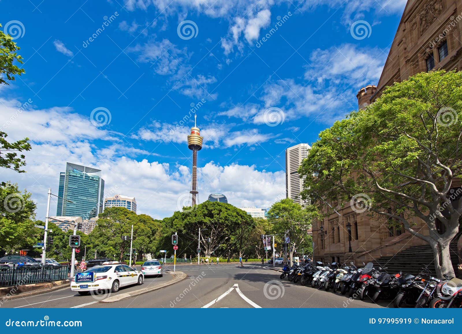 Sydney Street View editorial stock image. Image of australia - 97995919