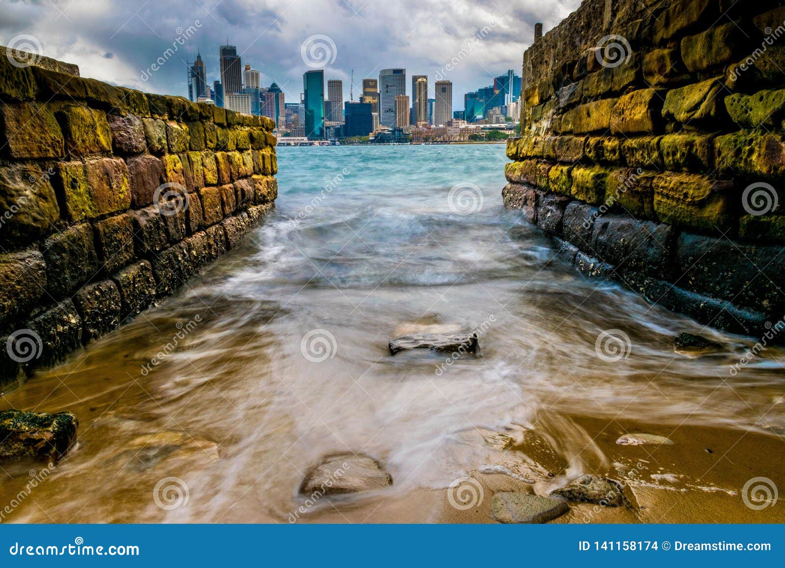 Sydney Water stock photo. Image of reflection, gardens - 141158174