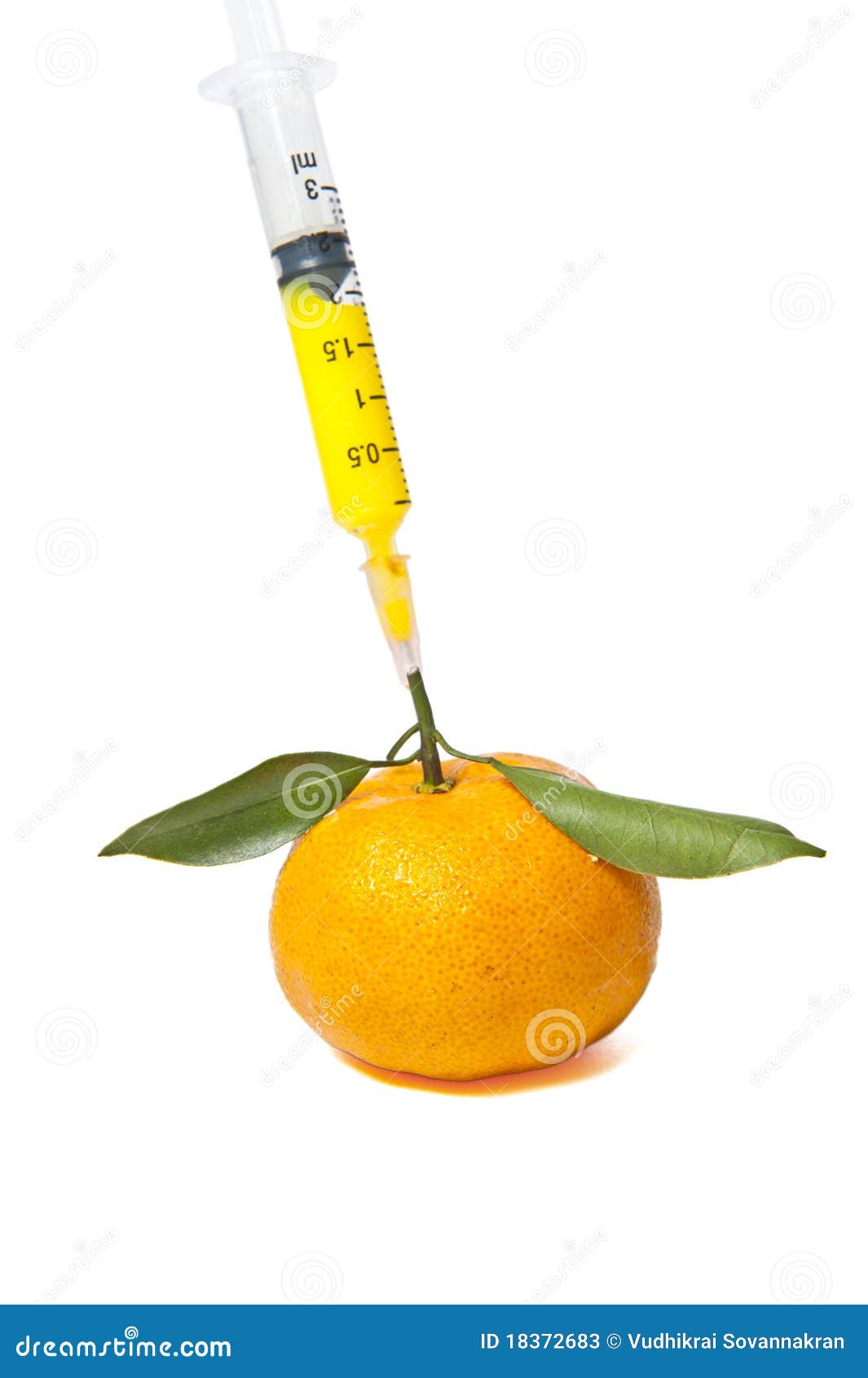 Sylink Inject Color To Fresh Orange Stock Image - Image of isolate ...