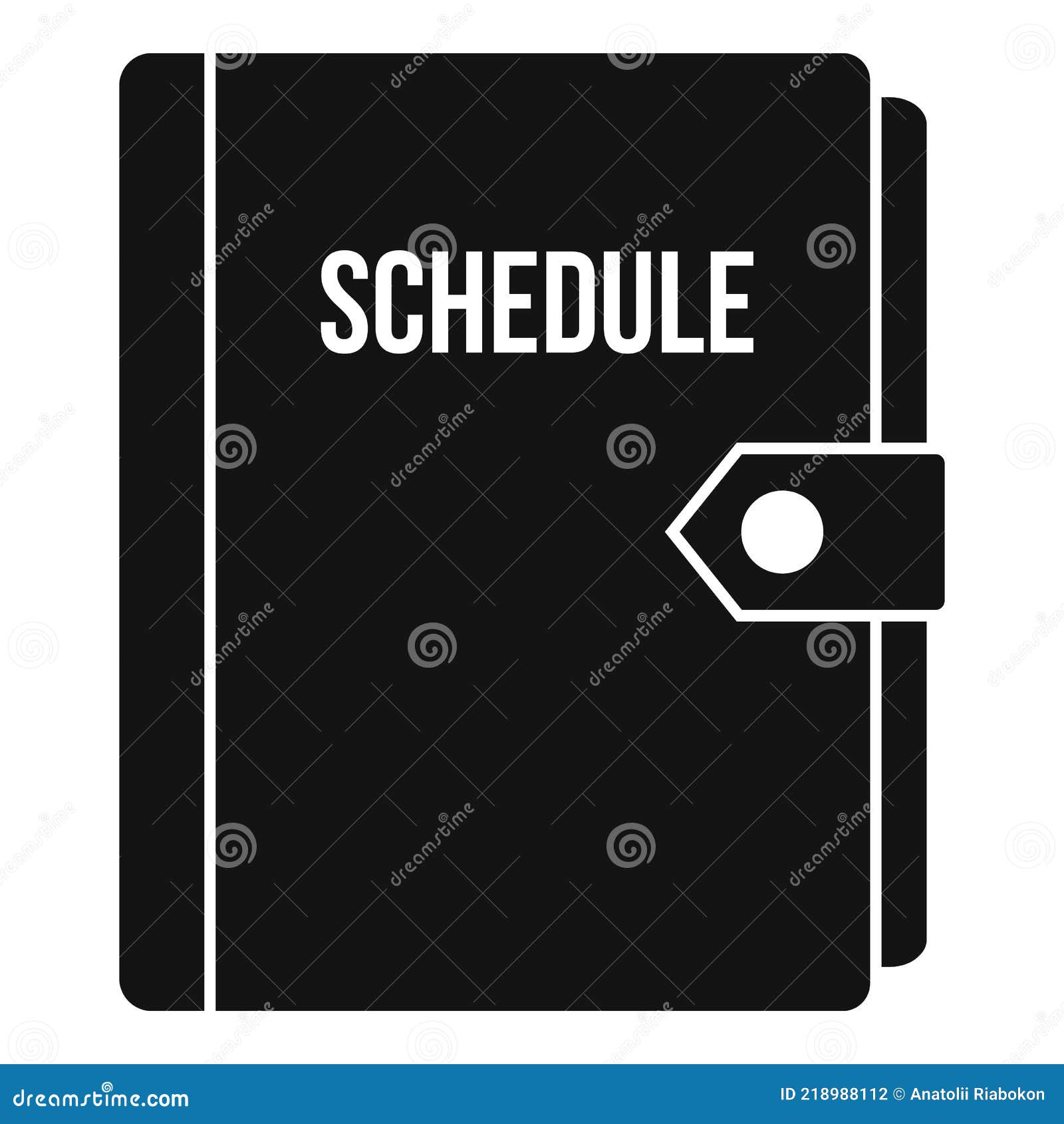 Syllabus Schedule Notebook Icon, Simple Style Stock Vector ...