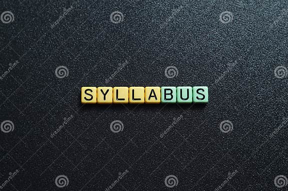 Syllabus - Word Concept on Cubes Stock Image - Image of cube, business ...