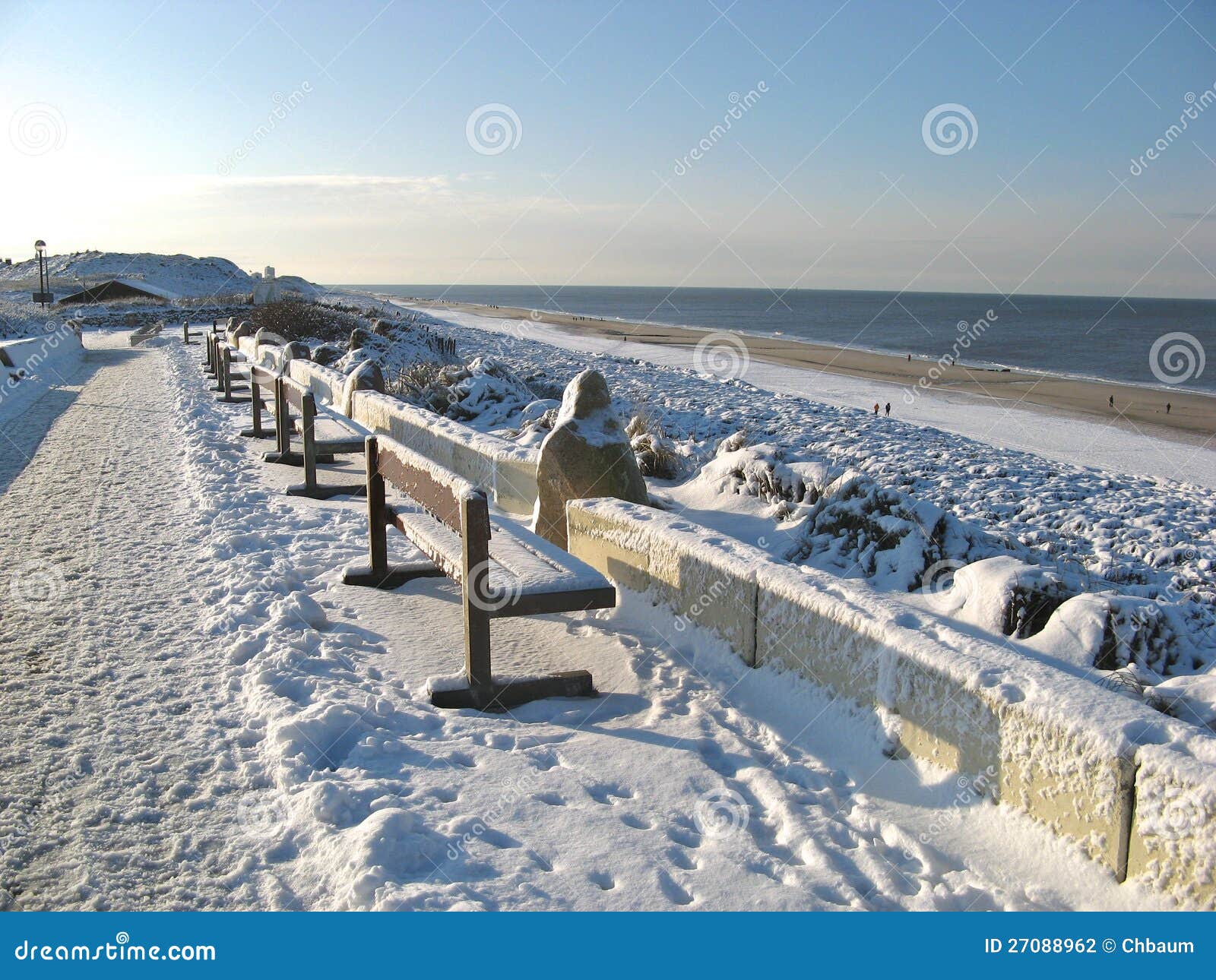 Sylt winter benches stock photo. Image of hike, journey - 27088962