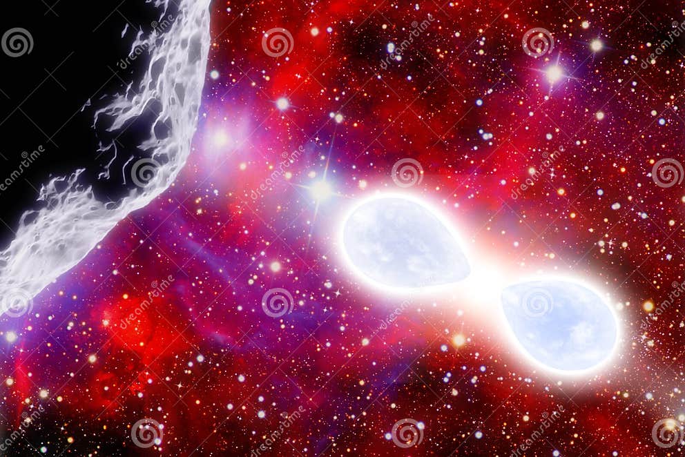 Symbiotic Star System stock illustration. Illustration of cluster - 3305132
