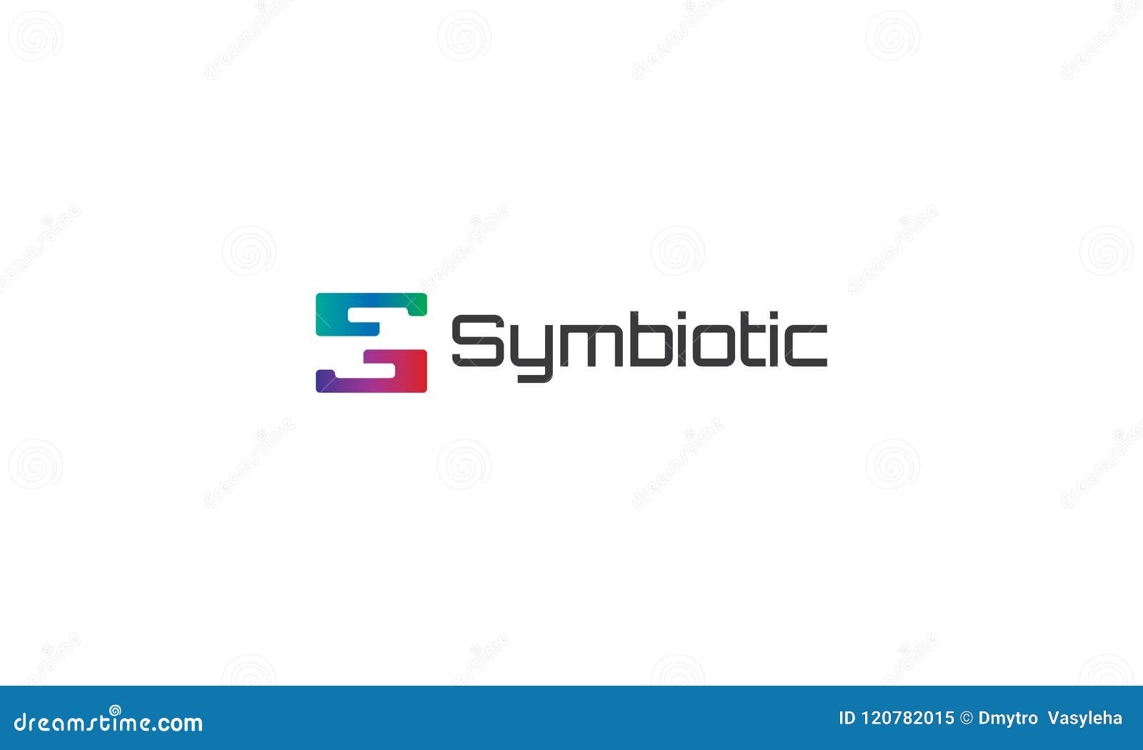 Symbiotic vector logo stock vector. Illustration of icon - 120782015