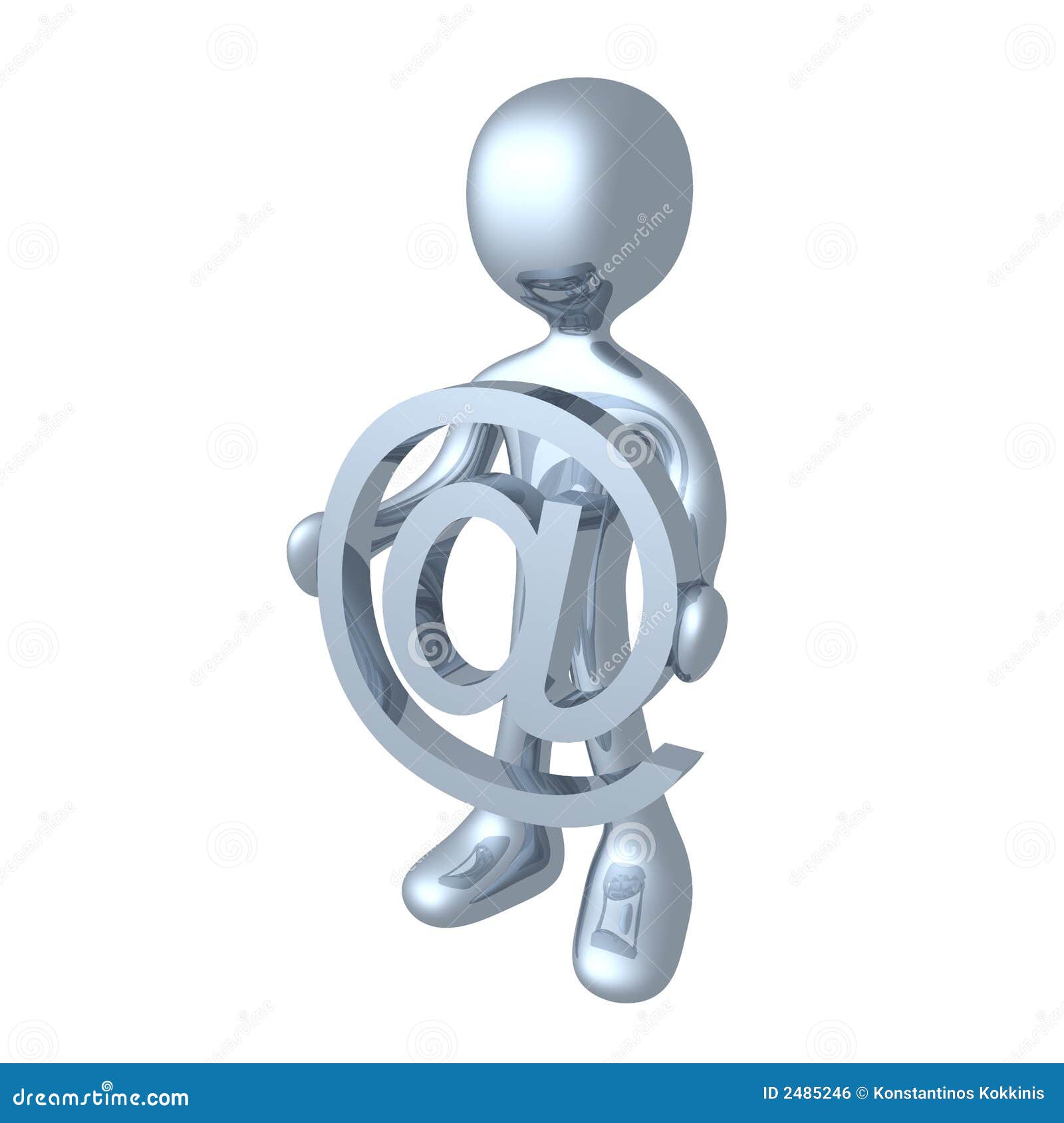 At Symbol. stock illustration. Illustration of character - 2485246