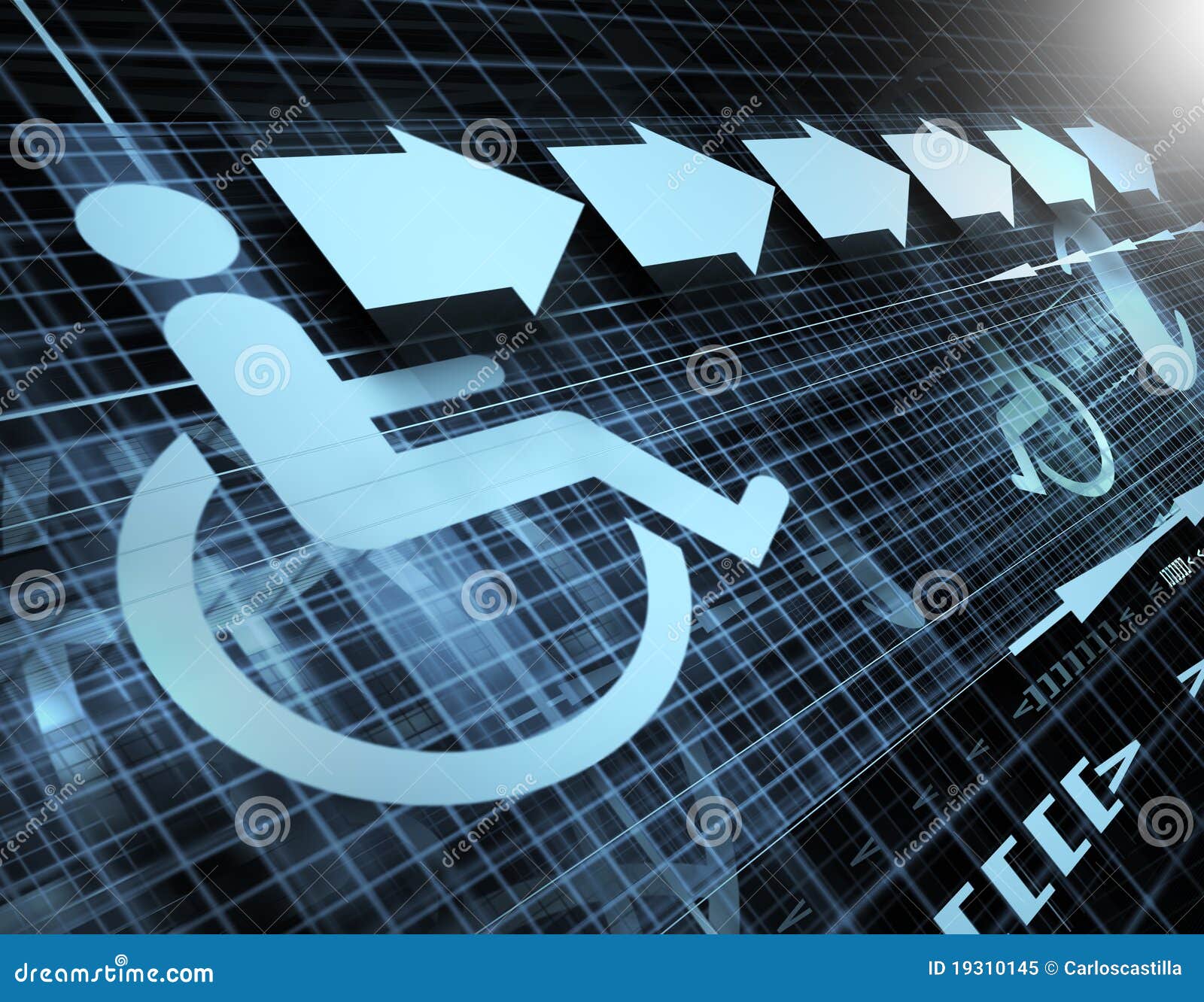 Symbol of accessibility stock illustration. Illustration of arrow ...